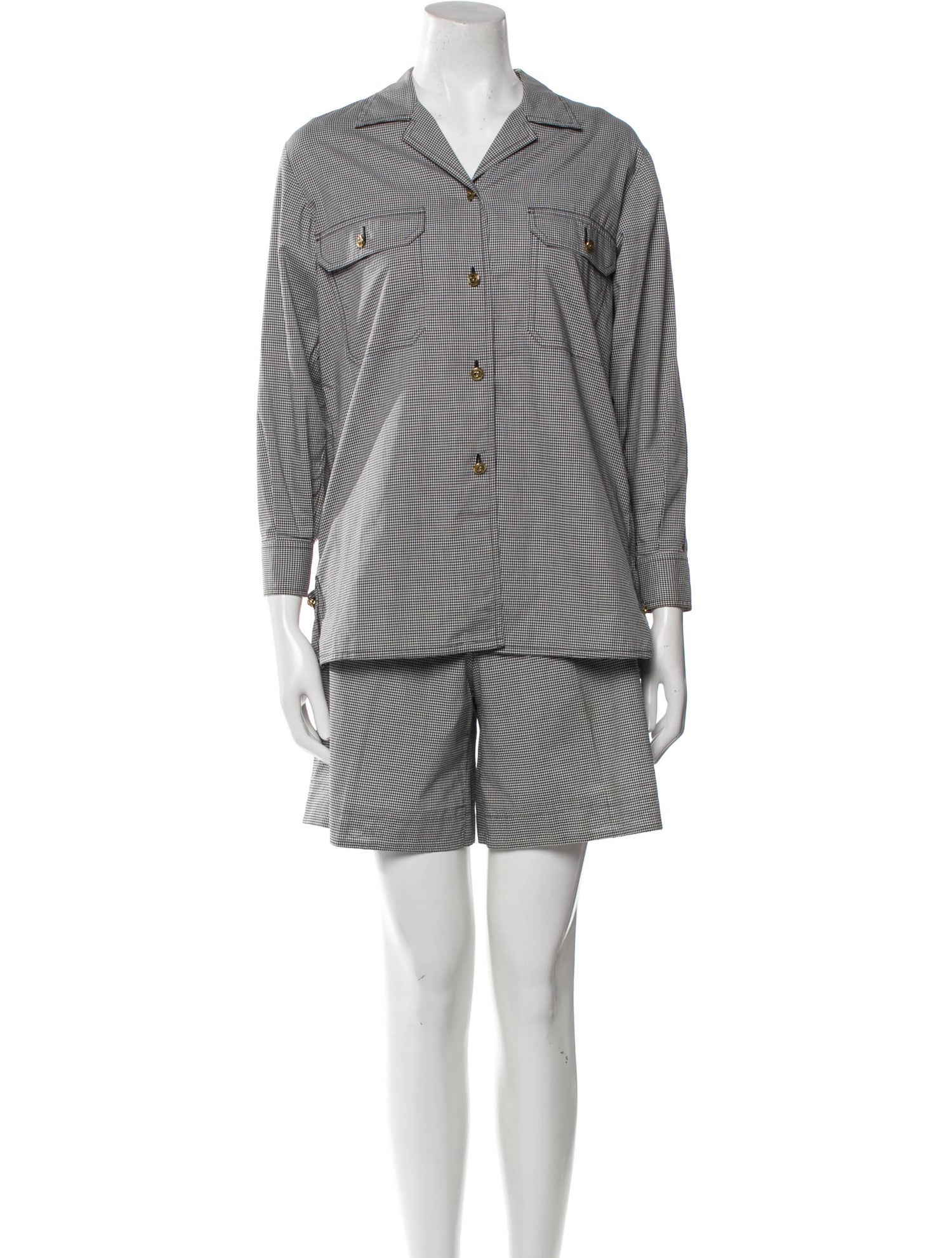 Chanel Vintage 1993 Short Set - Black, 10.75" Rise Suits and Sets ...