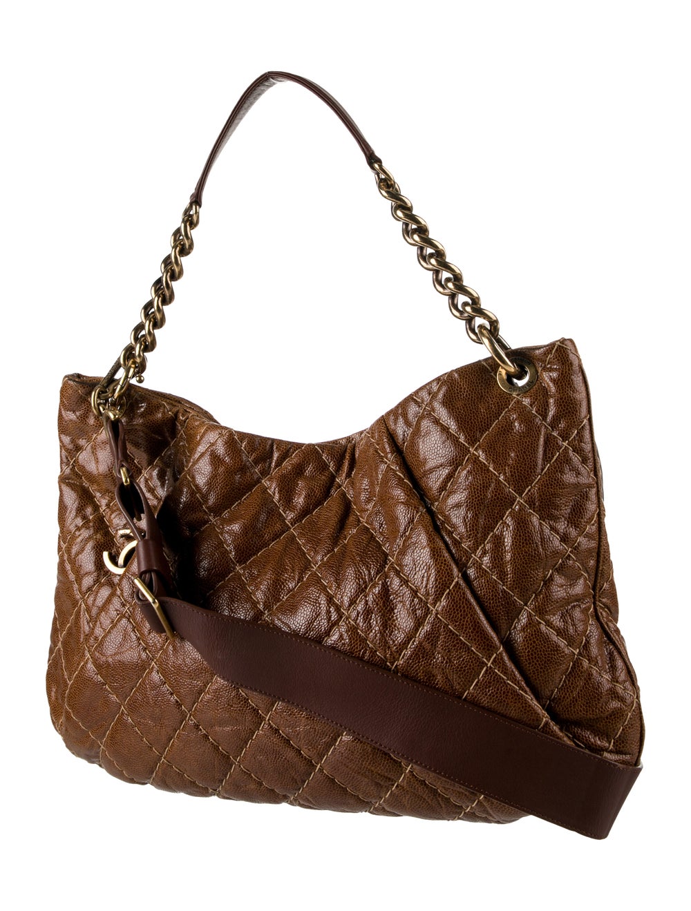 Chanel Coco Pleats Hobo - Brown Shoulder Bags, Handbags - CHA997659 ...