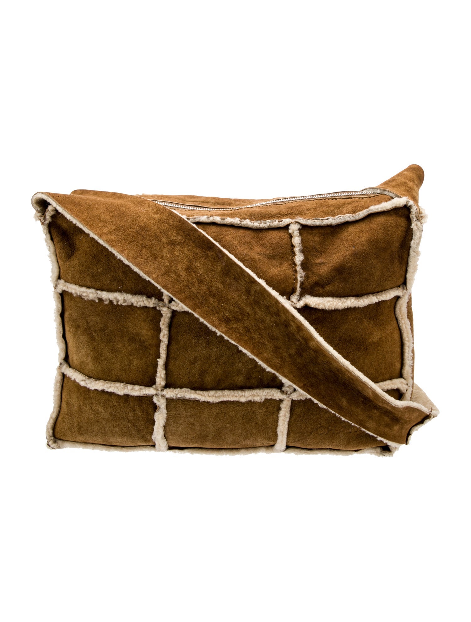 Chanel Shearling Messenger Bag - Brown Crossbody Bags, Handbags ...