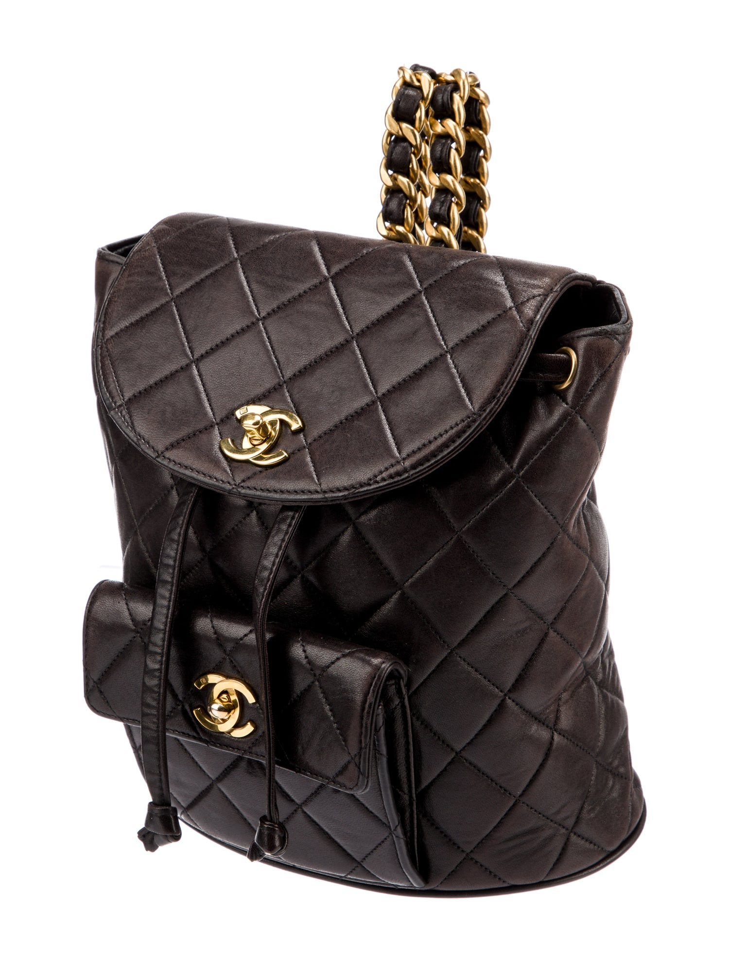 Chanel Vintage Quilted Mini Duma Backpack - Brown Backpacks, Handbags ...