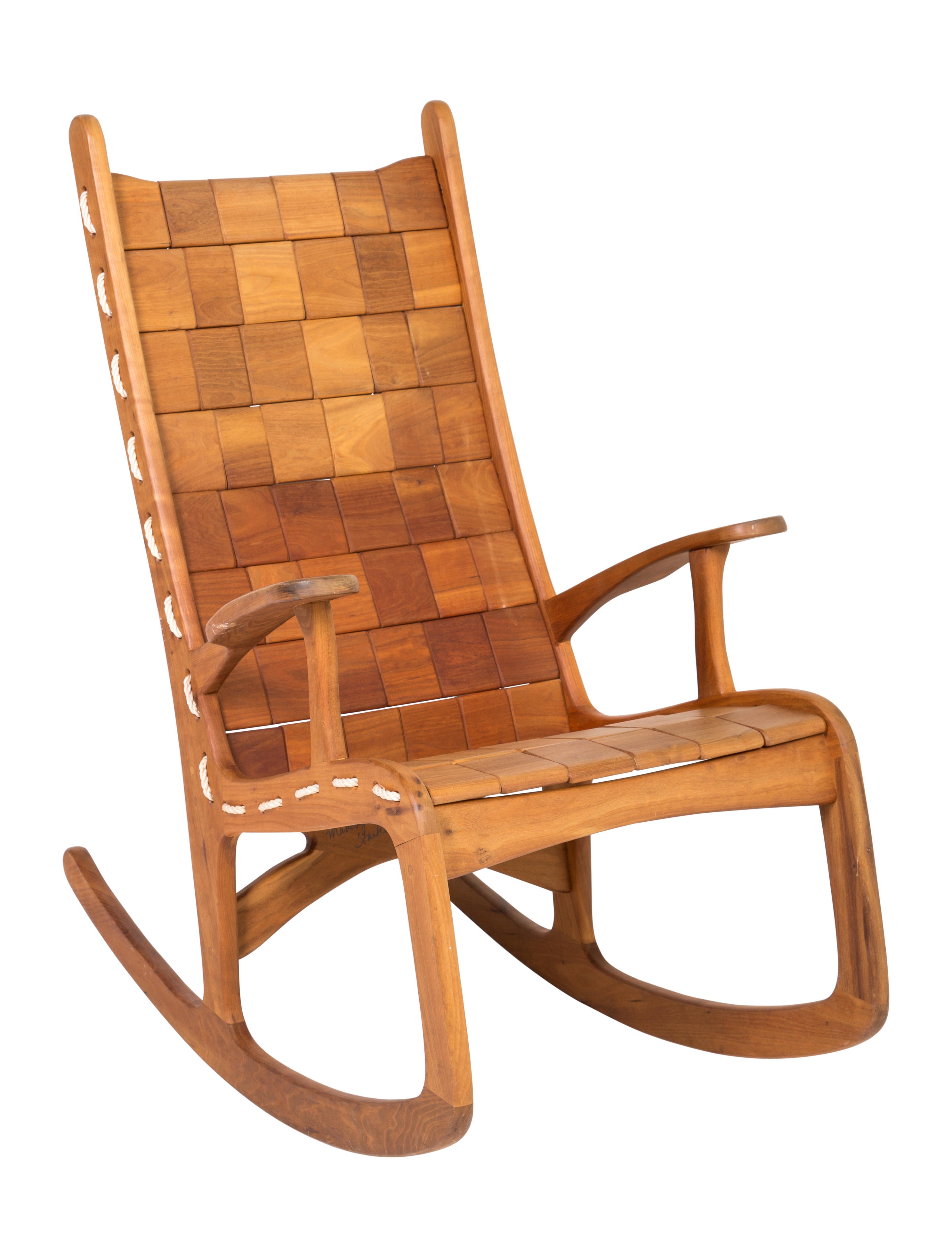 Chair Vermont Folk Rocker Rocking Chair - Brown Seating, Furniture ...