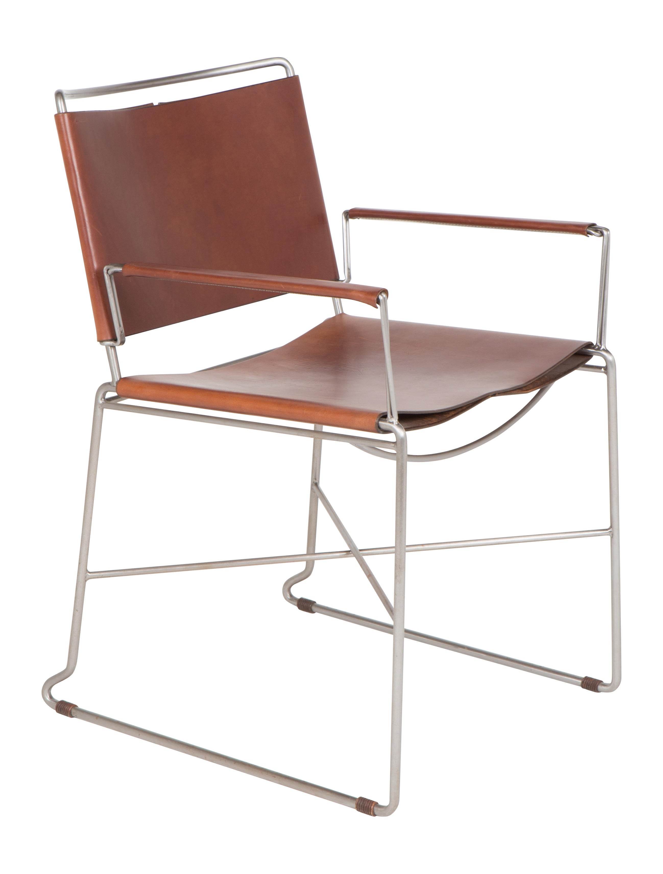 Chair Set of 6 Jim Zivic Pullman Dining Chairs - Brown Seating ...