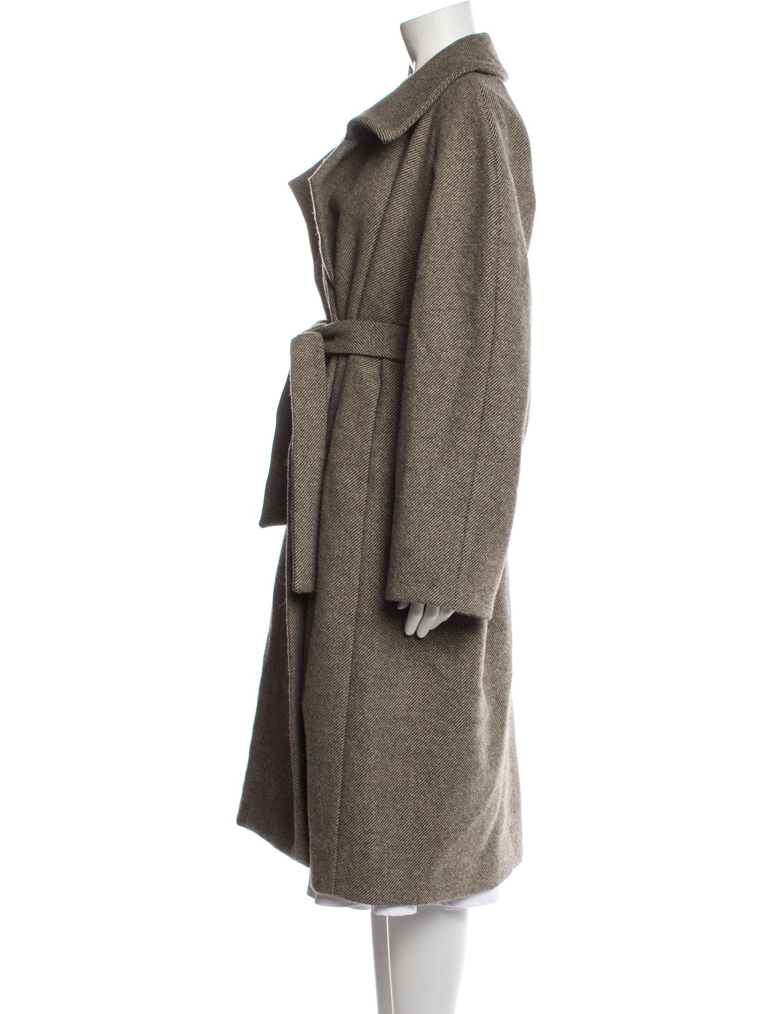 Lemaire Tweed Pattern Trench Coat - Neutrals Coats, Clothing - CHE26720 ...