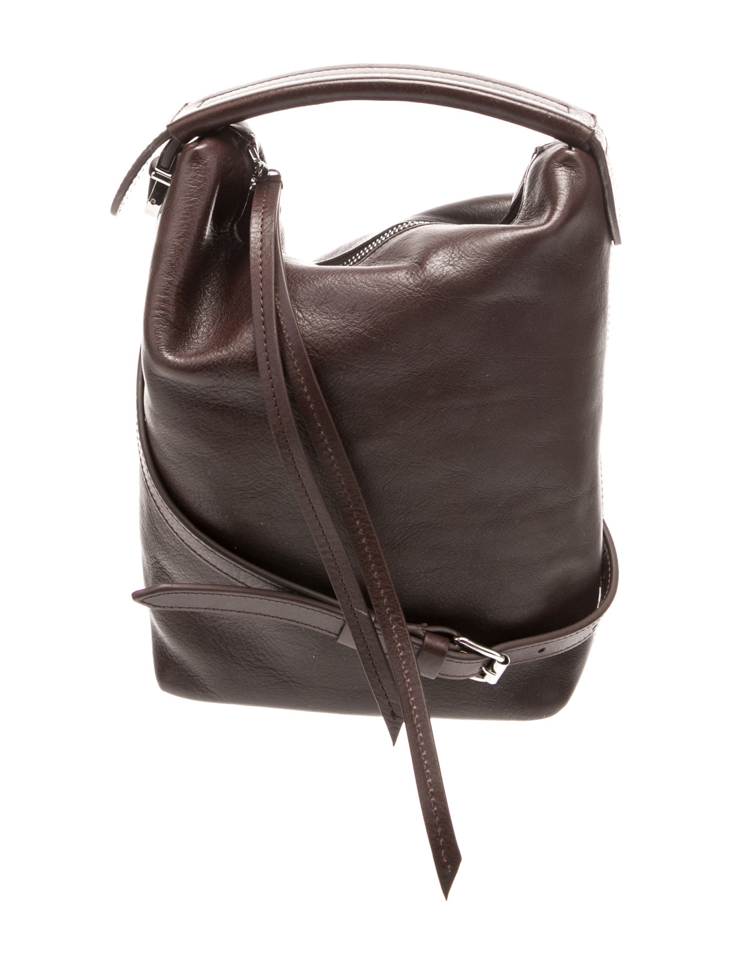 Lemaire Leather Bucket Bag - Brown Messenger Bags, Bags - CHE28680 ...