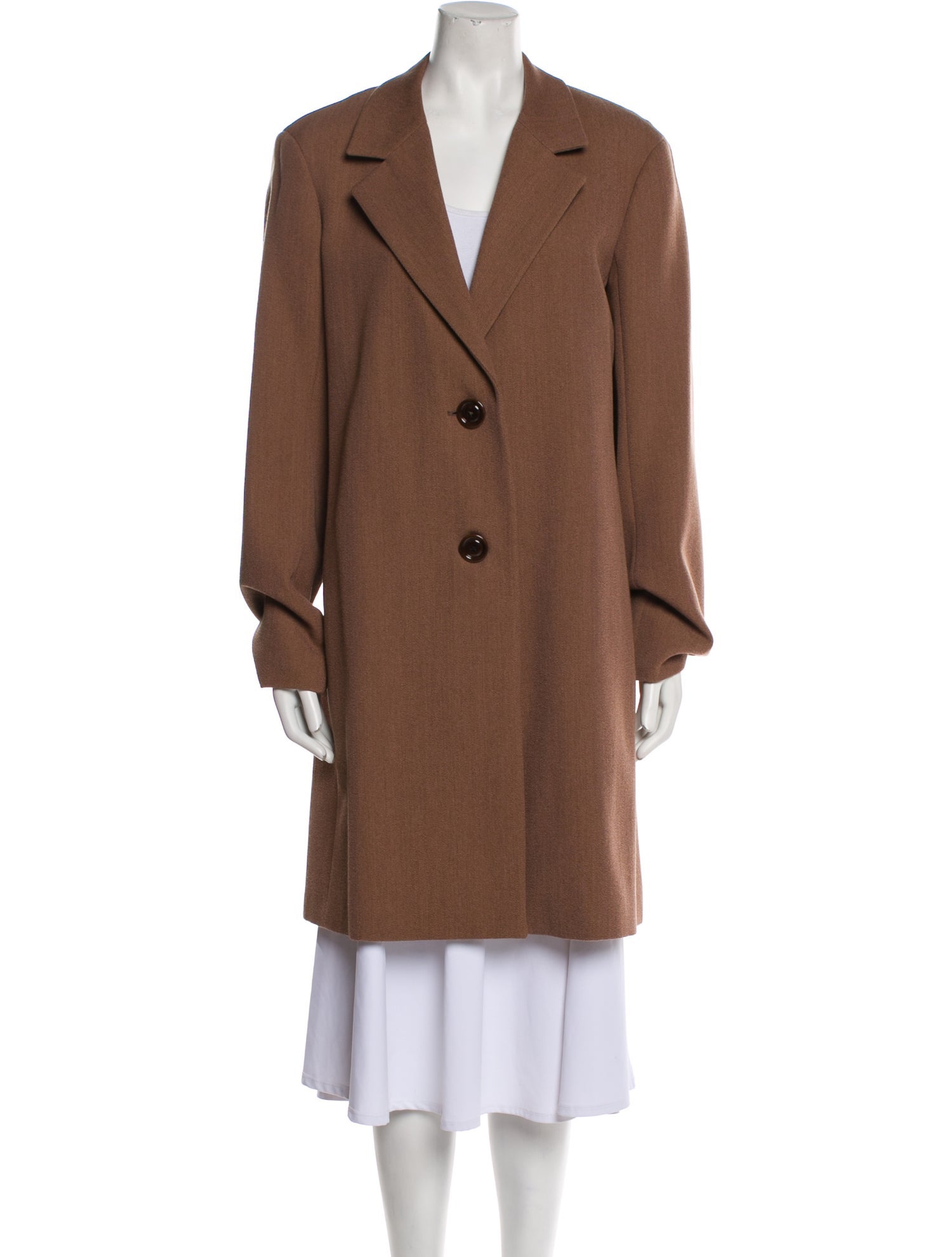 Lemaire Wool Coat - Brown Coats, Clothing - CHE28826 | The RealReal