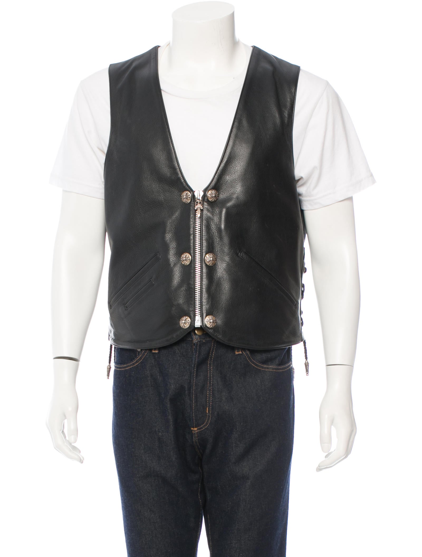Chrome Hearts Vest - Black Outerwear, Clothing - CHH20543 | The RealReal