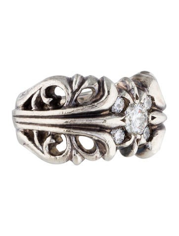 Chrome Hearts Cutout Diamond Ring - Rings - CHH21078 | The RealReal
