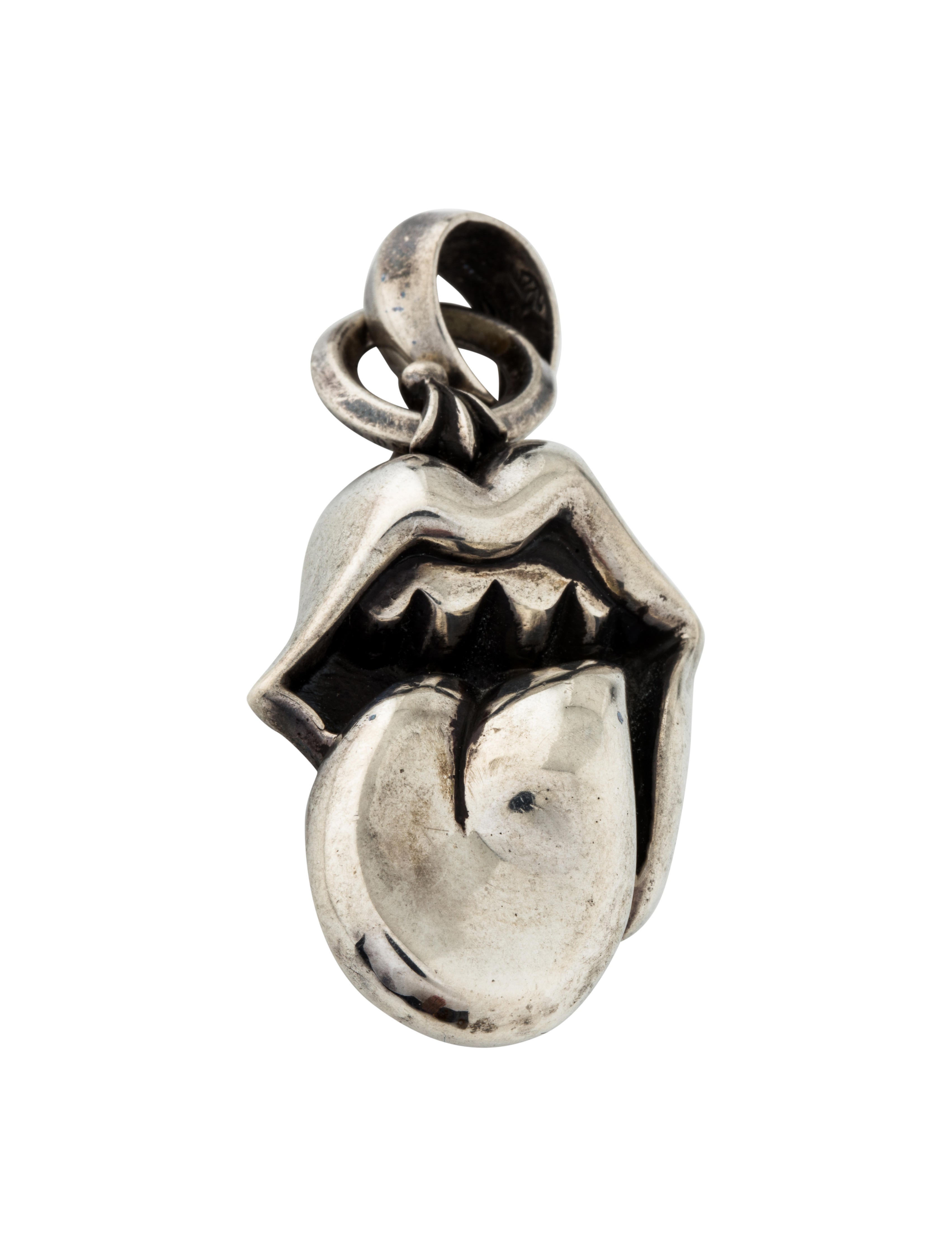 Chrome Hearts Tongue & Lips Pendant - Pendant Necklace, Necklaces ...