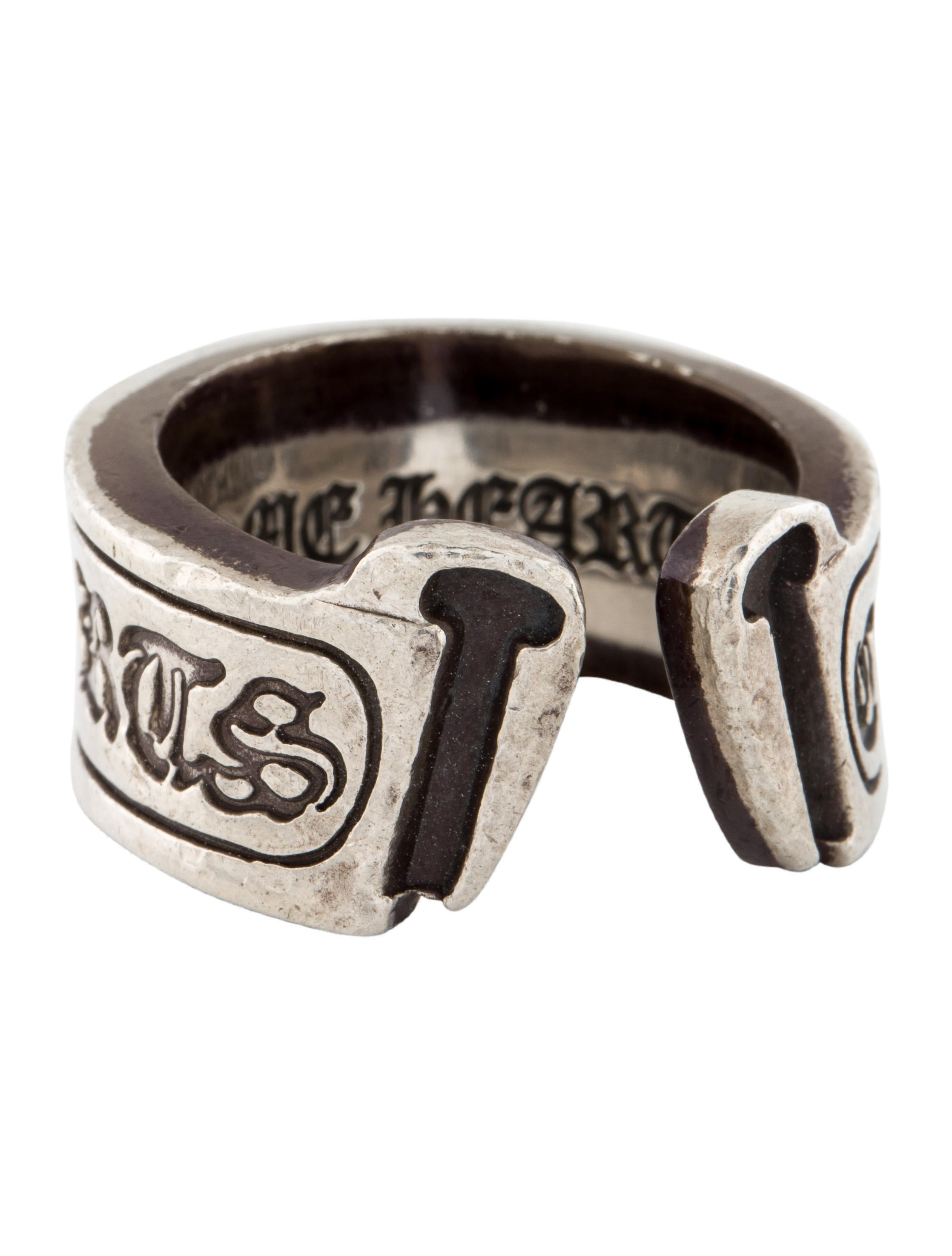 Chrome Hearts Scroll Ring - Sterling Silver Band, Rings - CHH27098 ...