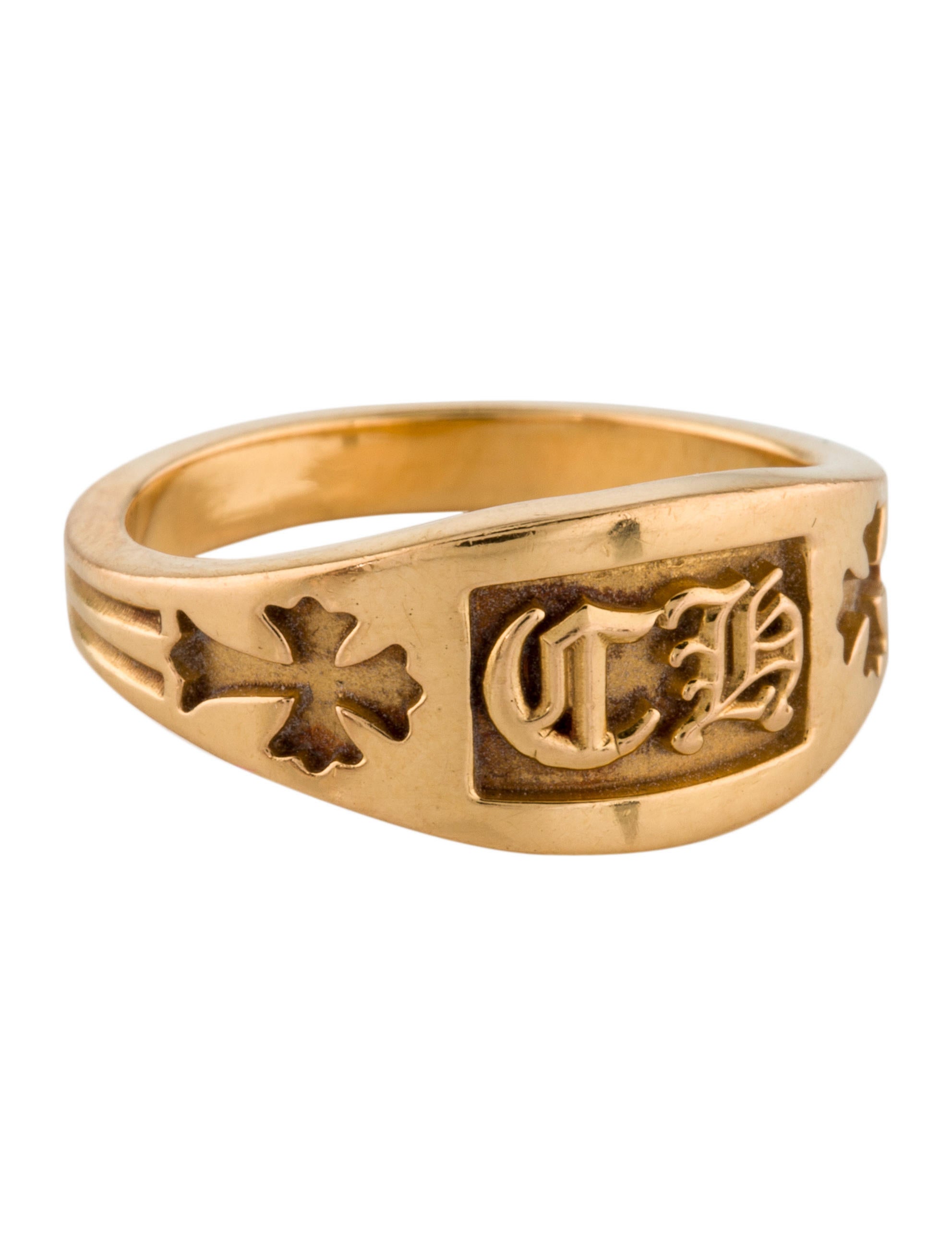 Chrome Hearts 22K Ring - 22K Yellow Gold Band, Rings | The RealReal