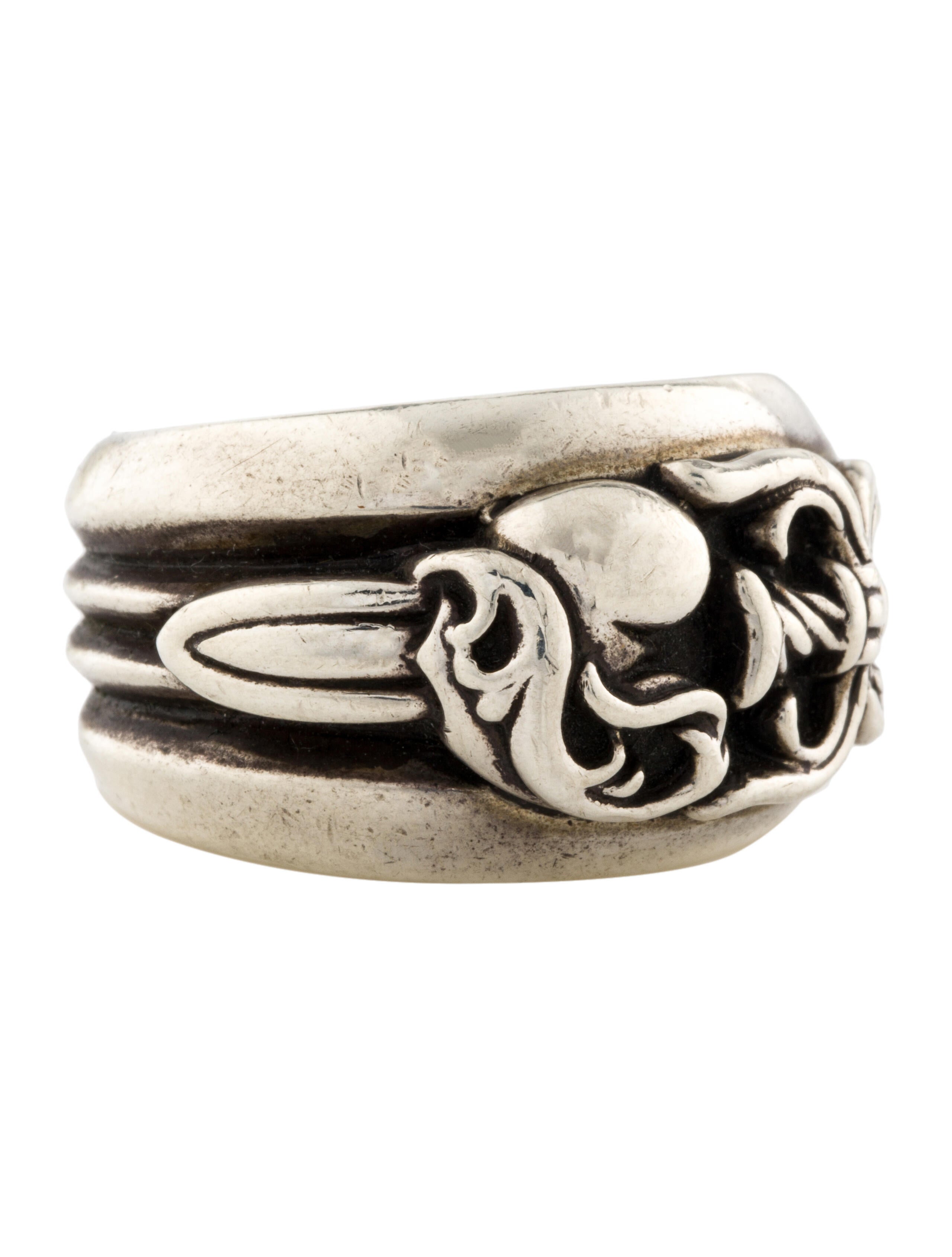 Chrome Hearts Dagger Ring - Sterling Silver Band, Rings - CHH36428 | The RealReal