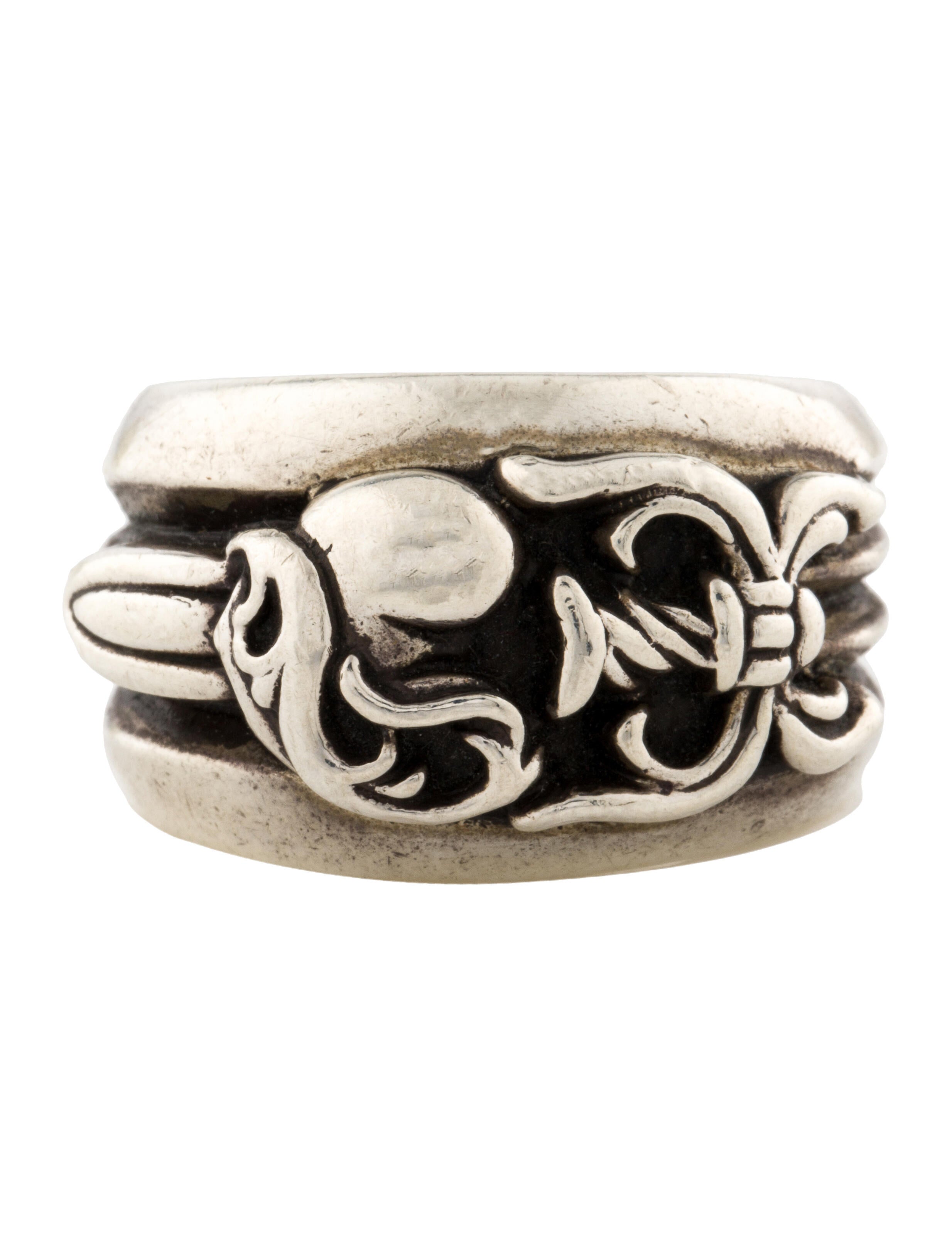 Chrome Hearts Dagger Ring - Sterling Silver Band, Rings - CHH36428 ...