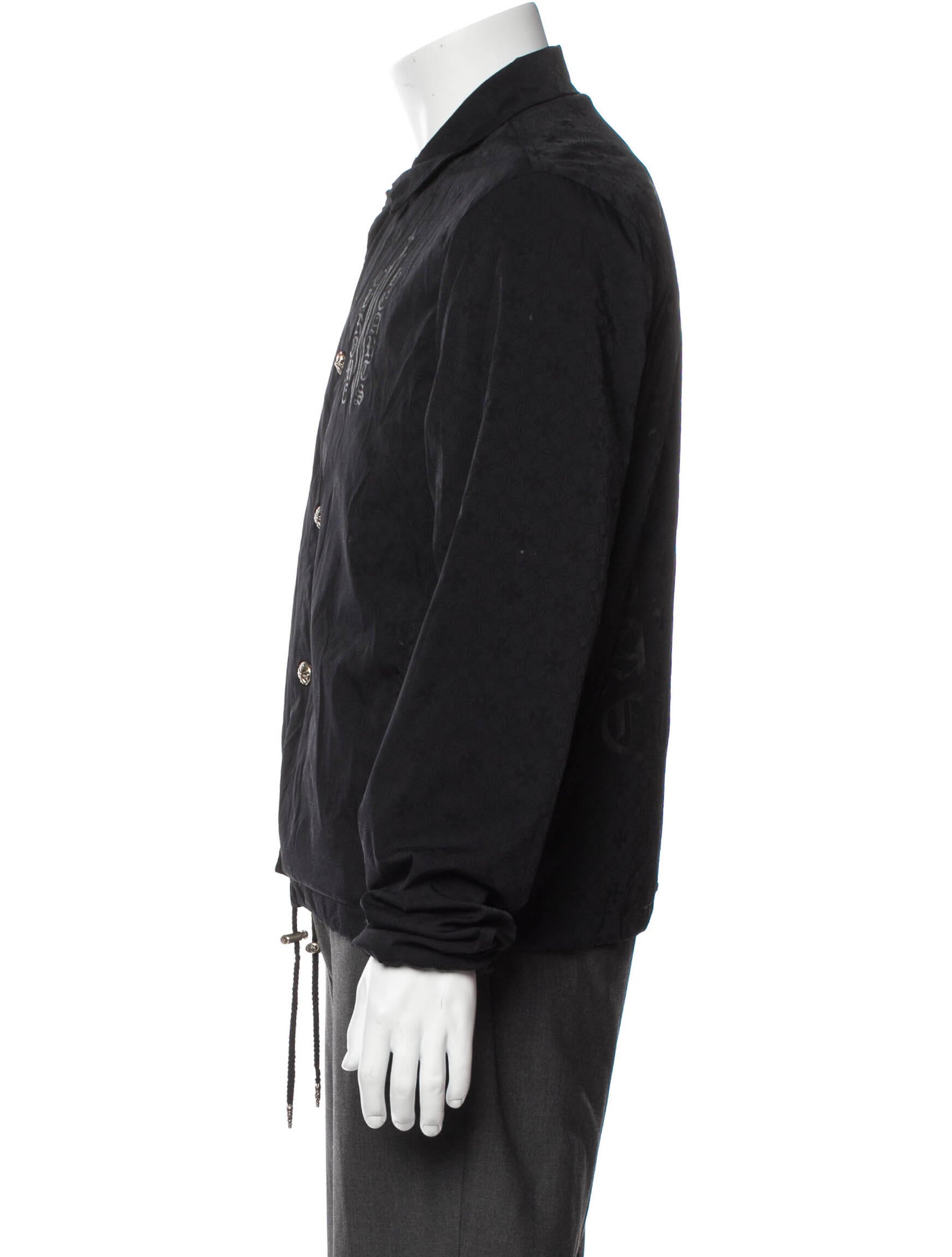 Chrome Hearts Riggins Mini Plus Printed Coaches Trucker Jacket - Black ...