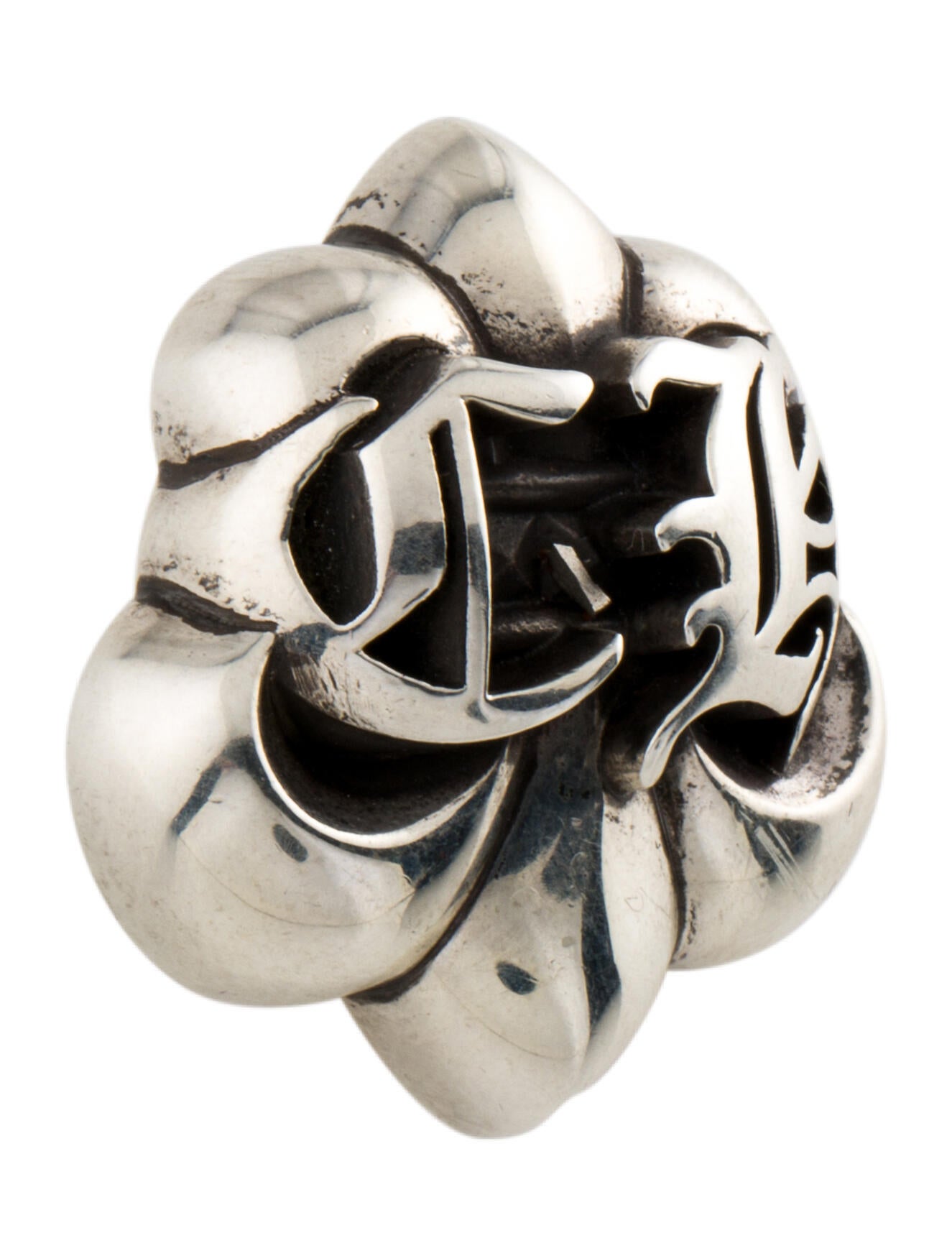 Chrome Hearts Fleur de Lis Lapel Pin - Sterling Silver Pin, Brooches ...