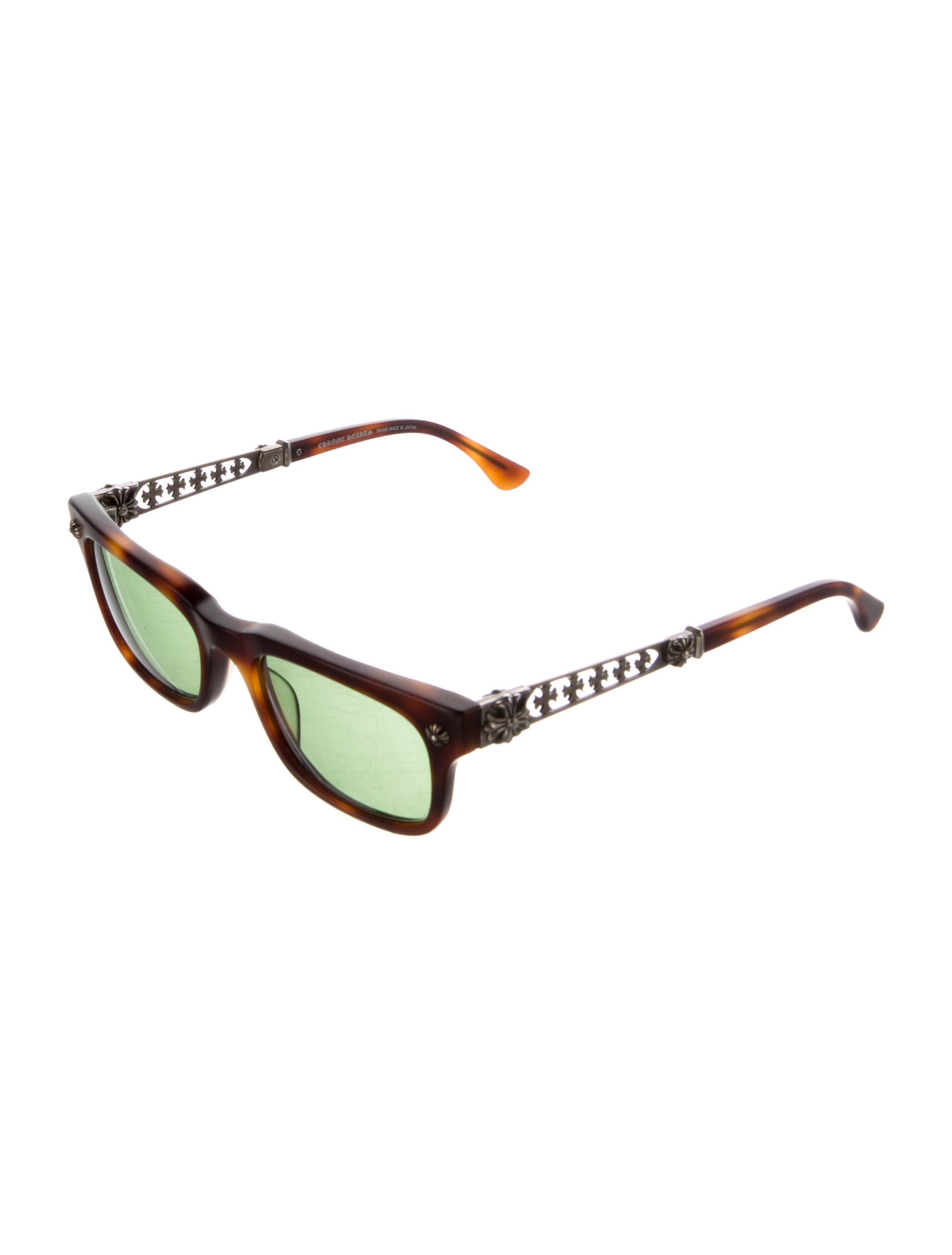 Chrome Hearts Instabone II Wayfarer Sunglasses - Brown Sunglasses ...