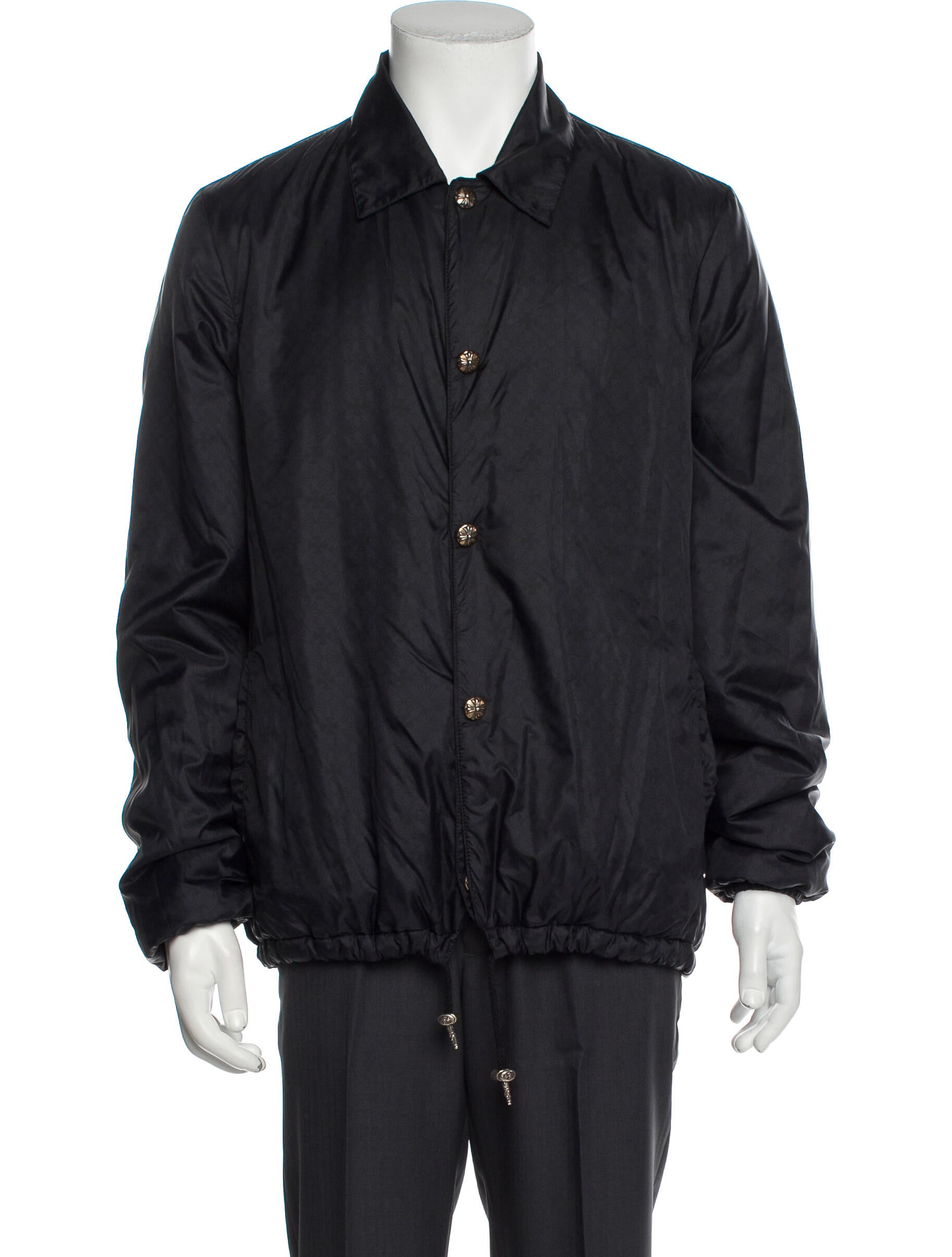 Chrome Hearts Nylon Coach Windbreaker - Black Outerwear, Clothing ...