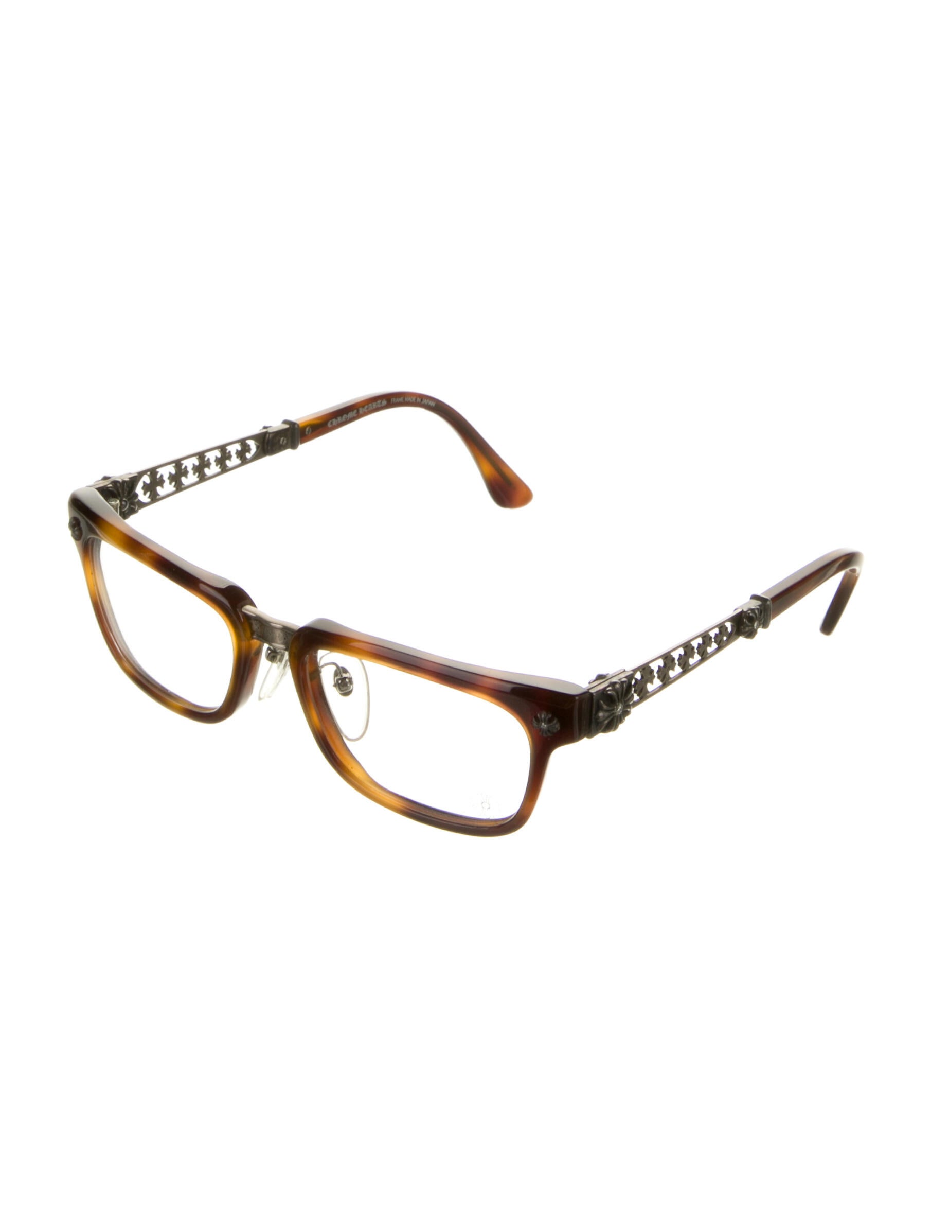 Chrome Hearts Box Lunch-A Square Eyeglasses - Clear Eyeglasses ...