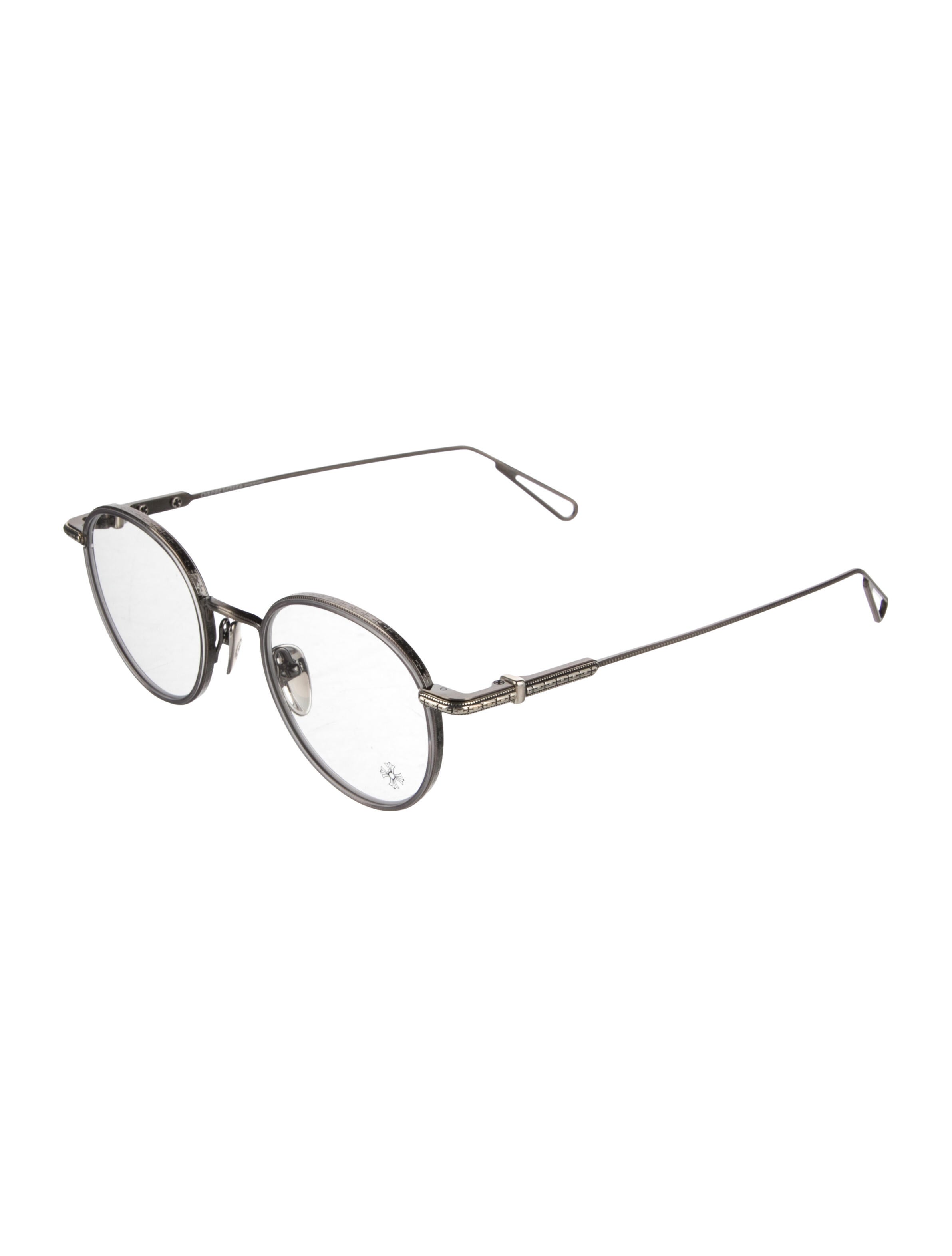 Chrome Hearts Sexcel Round Eyeglasses - Metallic Eyeglasses, Accessories - CHH37700 | The RealReal