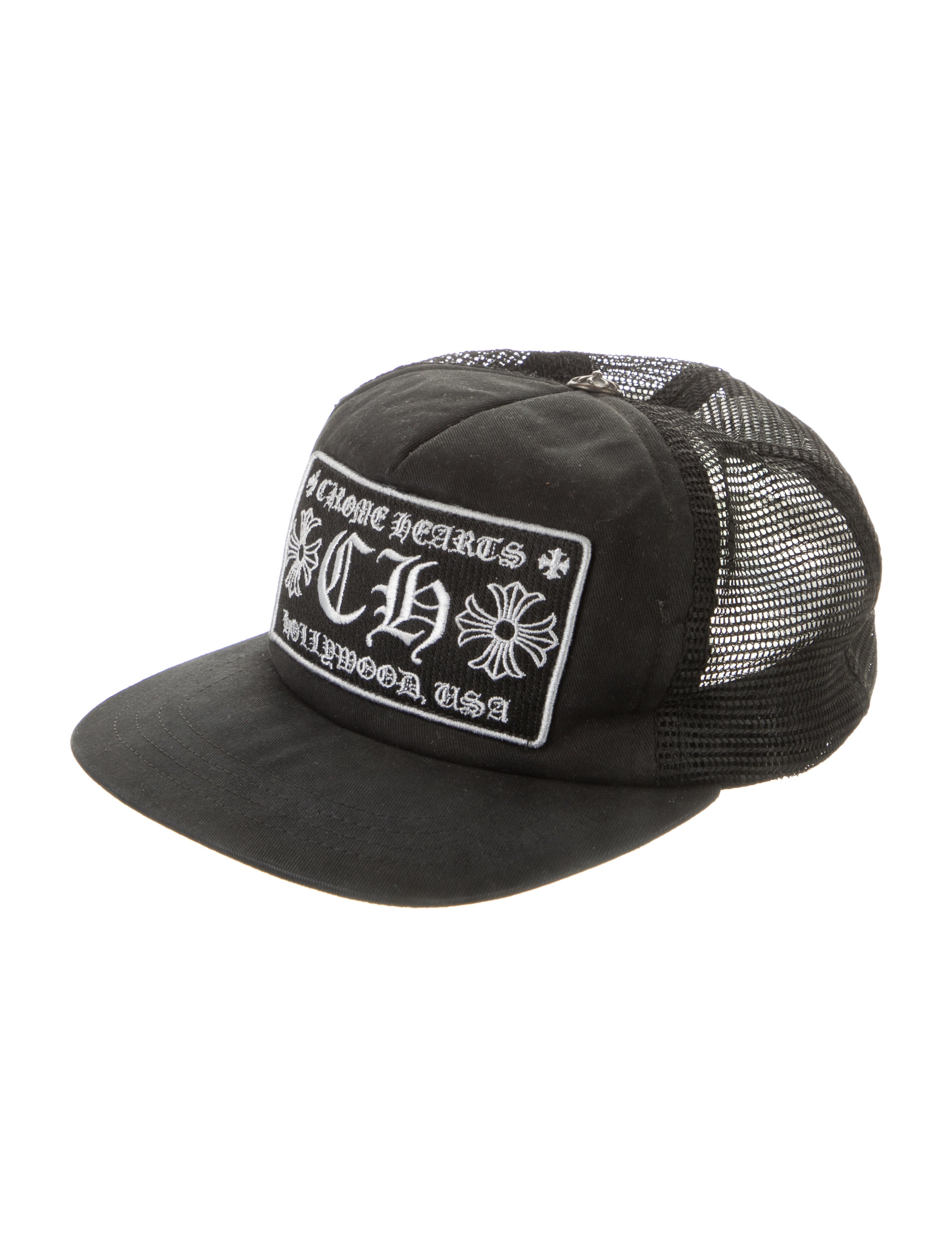 Chrome Hearts Logo Trucker Hat - Black Hats, Accessories - CHH32838 ...