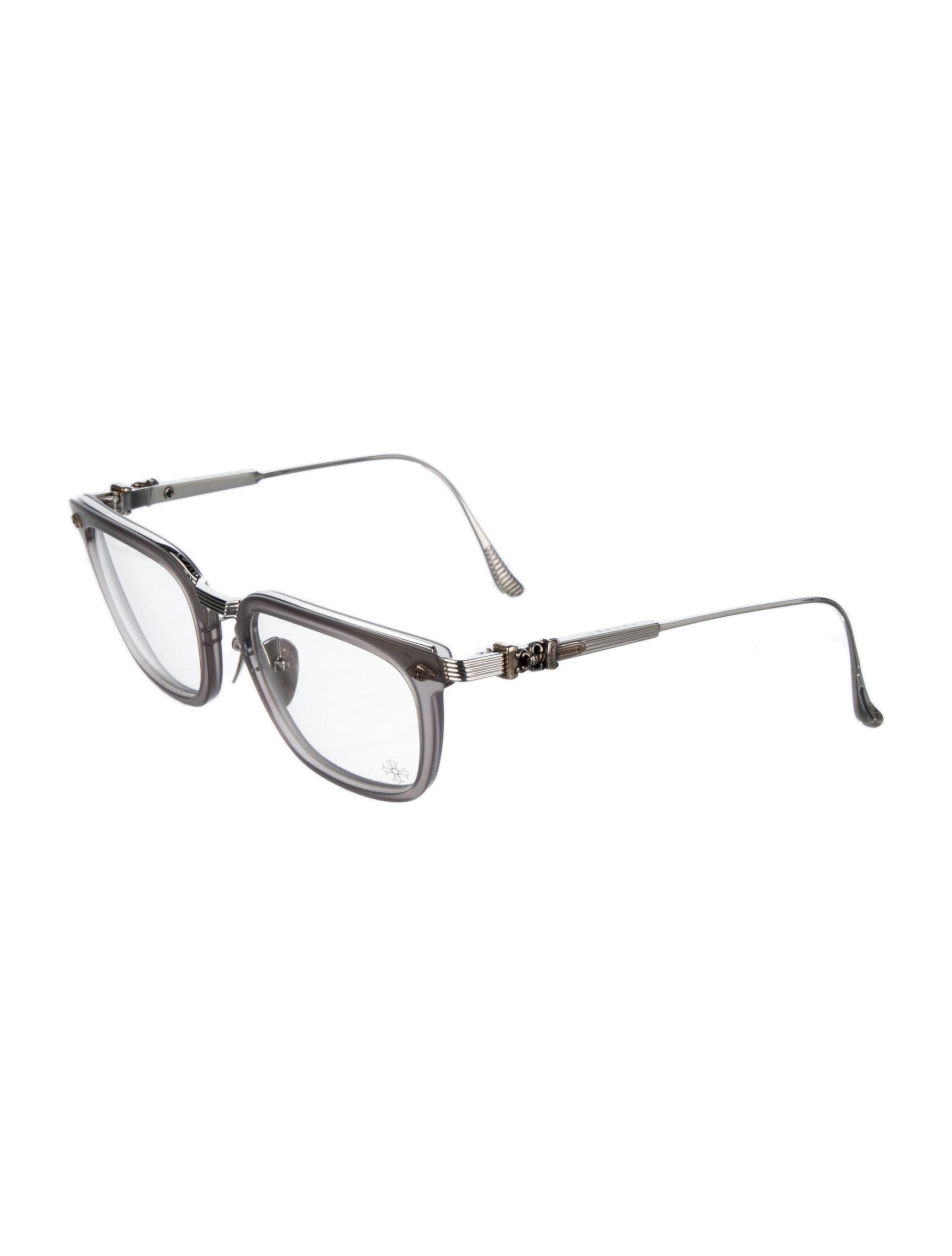 Chrome Hearts 'Overpoked' Square Eyeglasses - Grey Eyeglasses ...