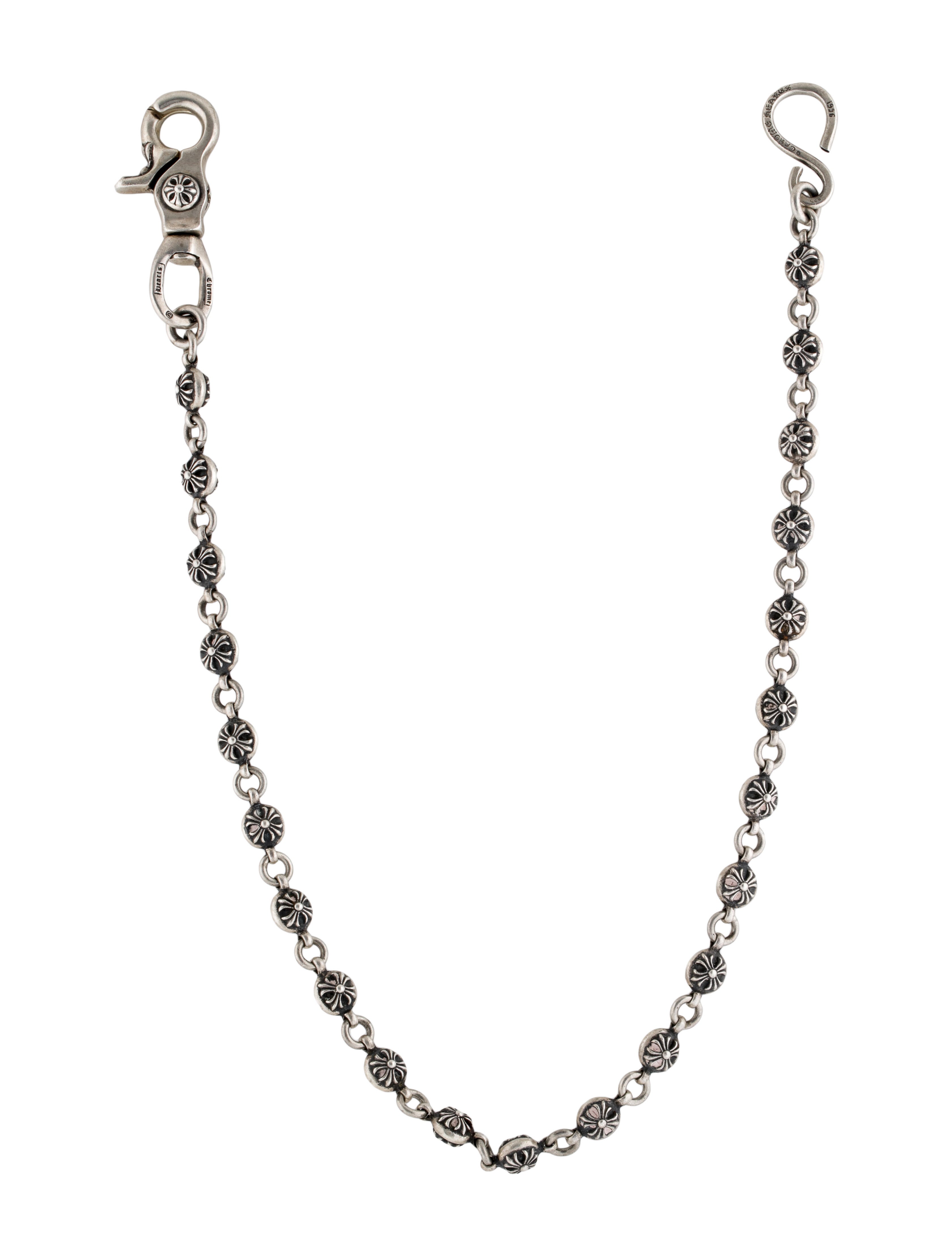 Chrome Hearts Plus Ball Wallet Chain - Silver - CHH39347 | The RealReal