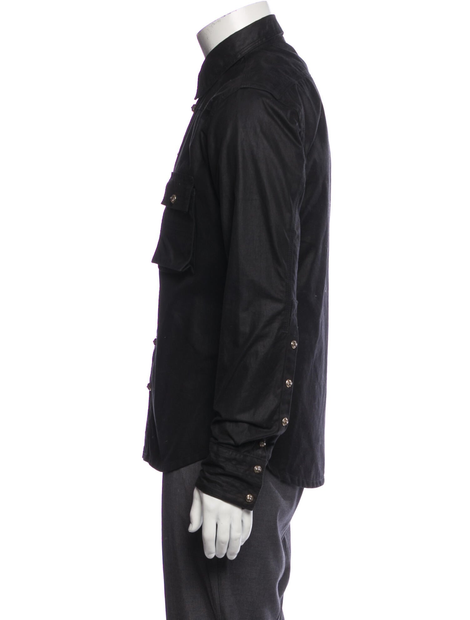 Chrome Hearts Trucker Jacket - Black Outerwear, Clothing - CHH39431 ...