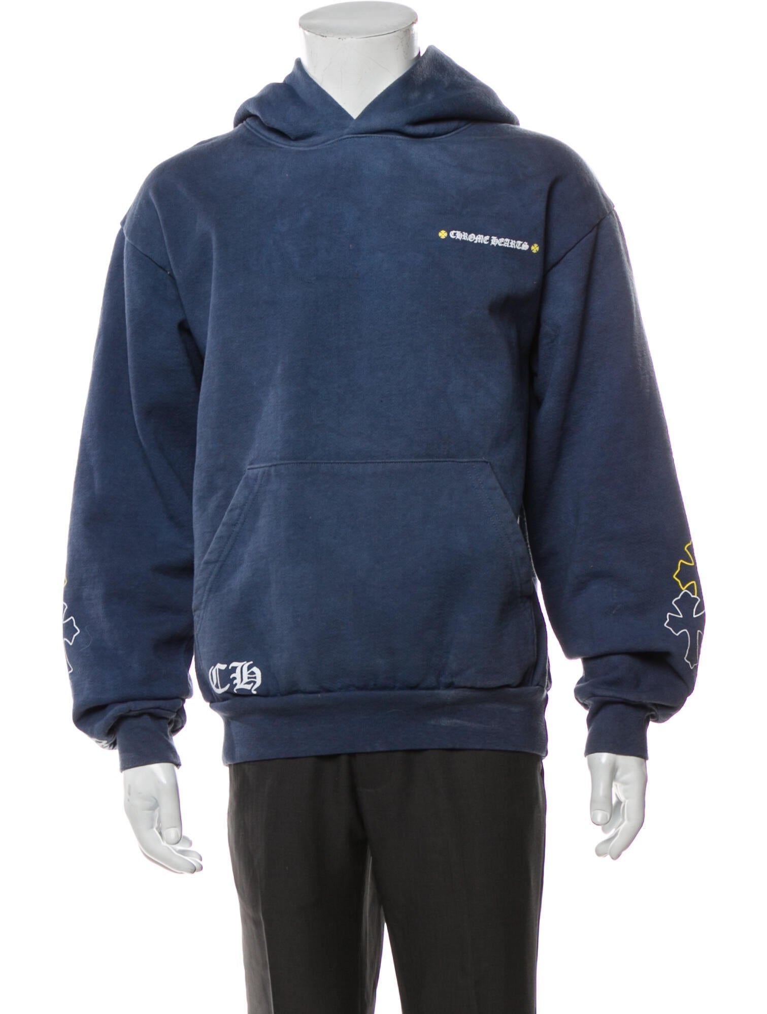 Chrome Hearts x Drake 'Certified Lover Boy' Graphic Print Hoodie - Blue ...