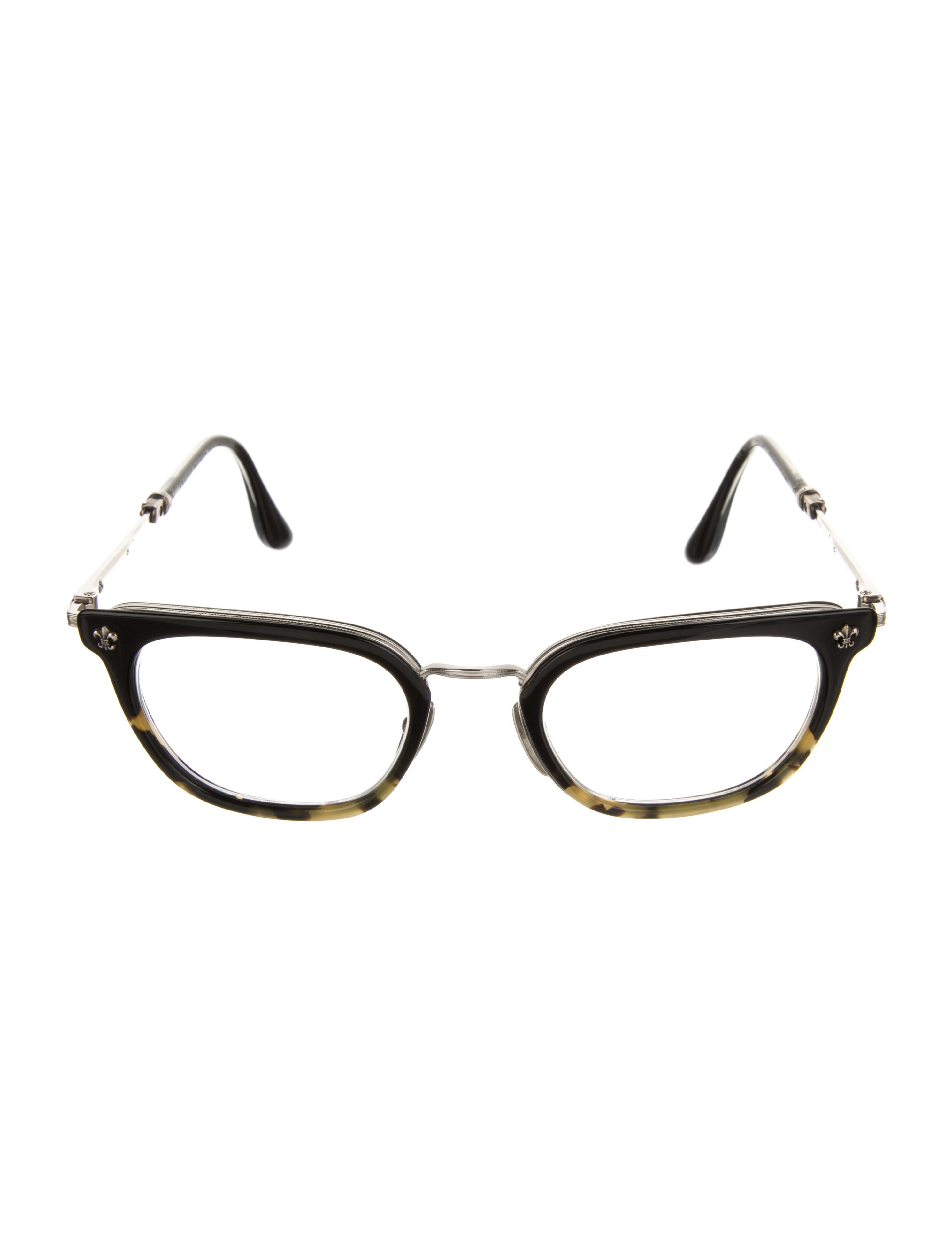Chrome Hearts Strapadictome Cat Eye Eyeglasses Silver Eyeglasses Accessories Chh39861 The
