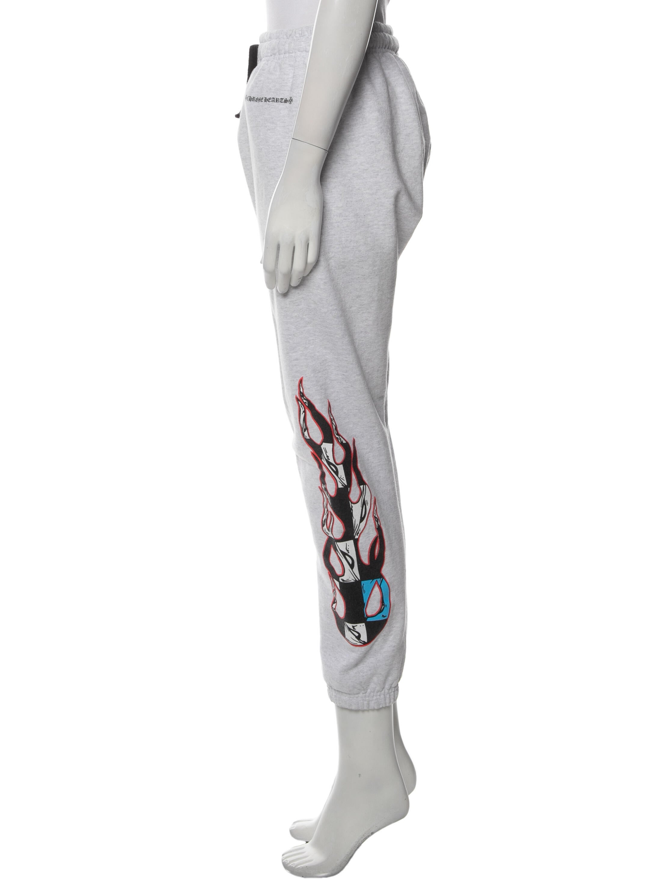 Chrome Hearts x Matty Boy Brain Joggers - Grey, 13" Rise Pants ...