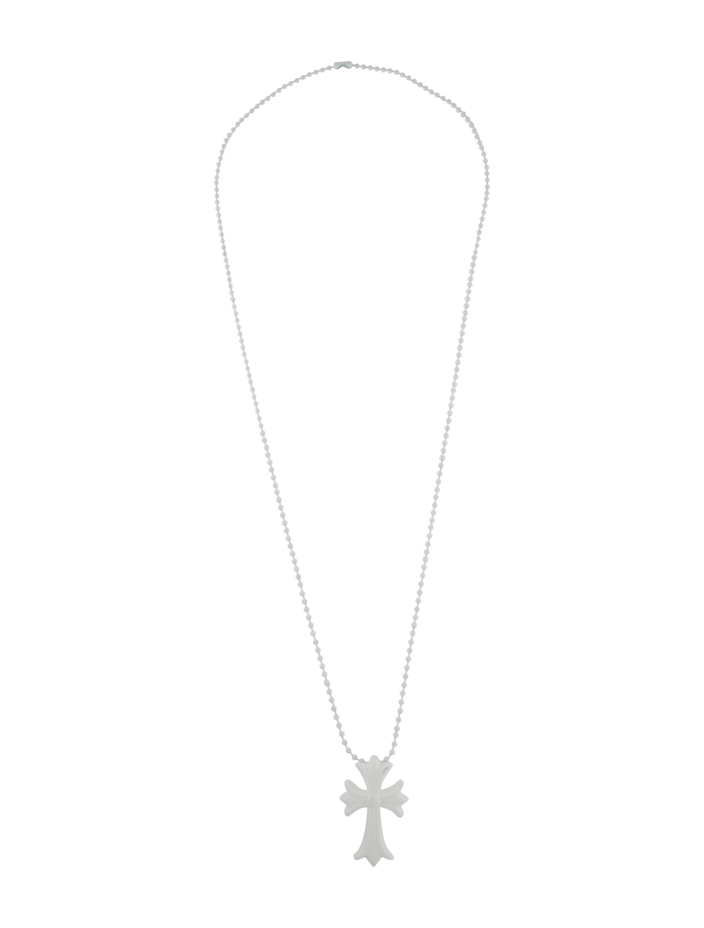Chrome Hearts Rubber Cross Pendant Necklace - Pendant Necklace ...