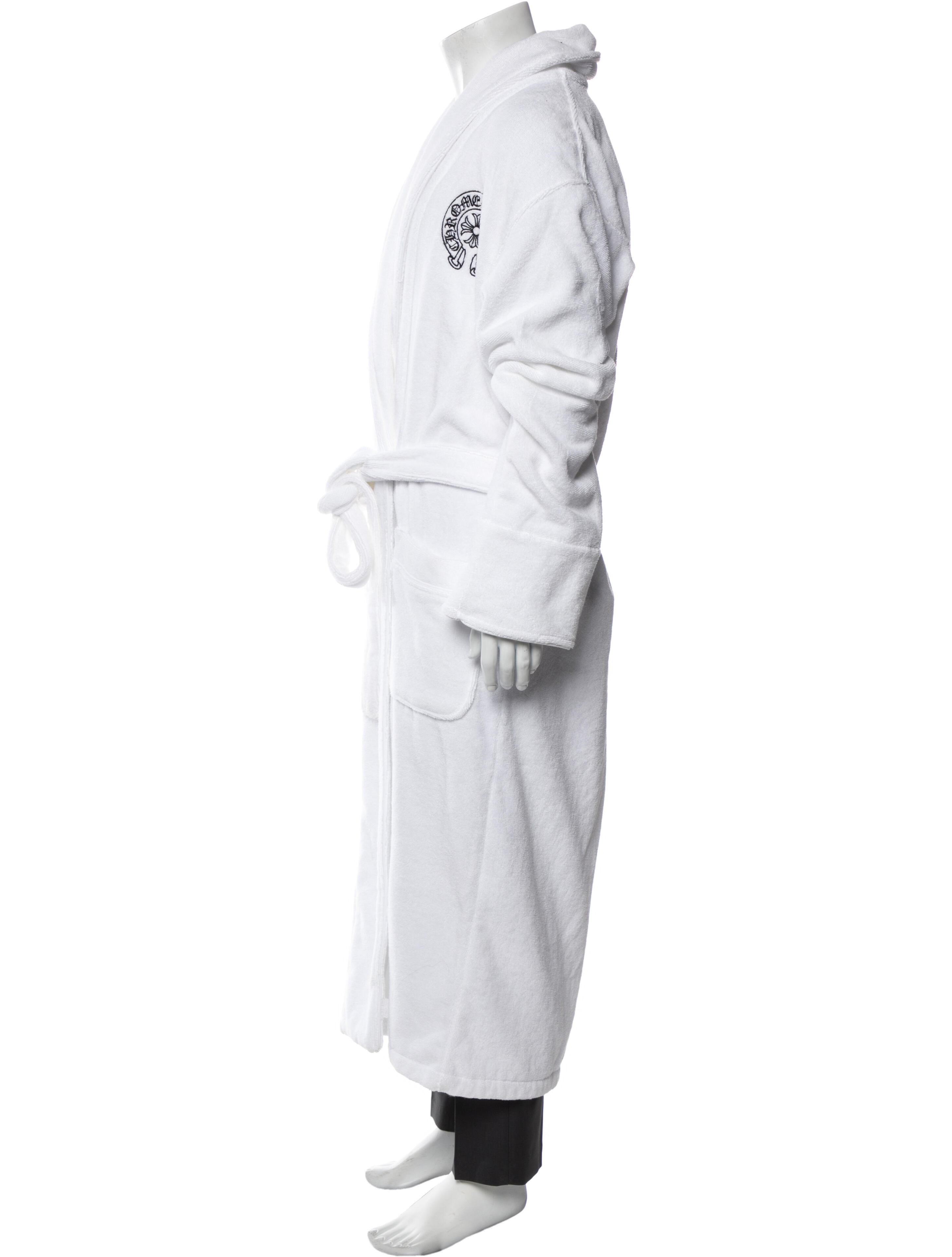 Chrome Hearts Cross Embroidered Robe Embroidered Accent Robe - White ...