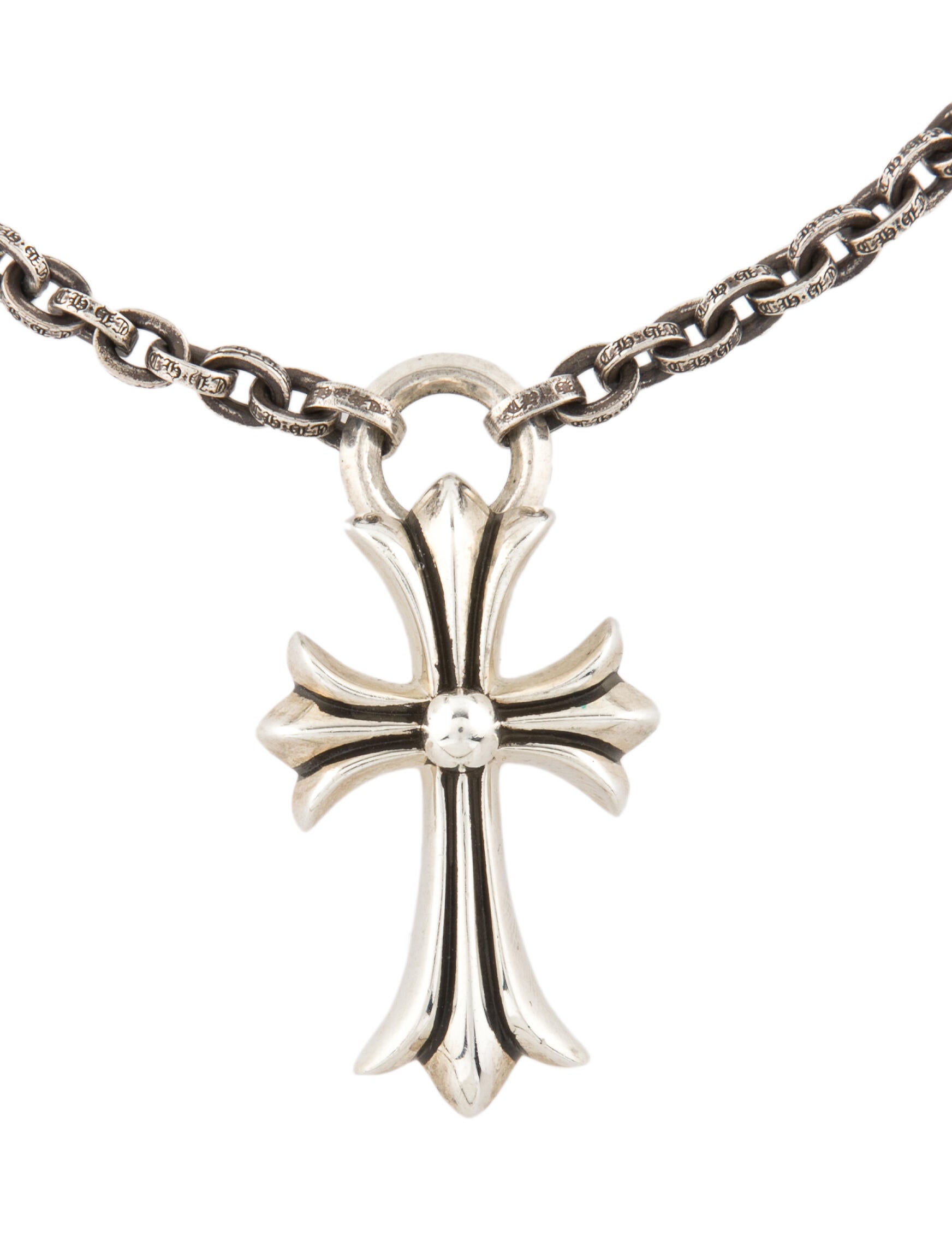 Chrome Hearts Maltese Pendant Cross Paper Chain Pendant Necklace ...