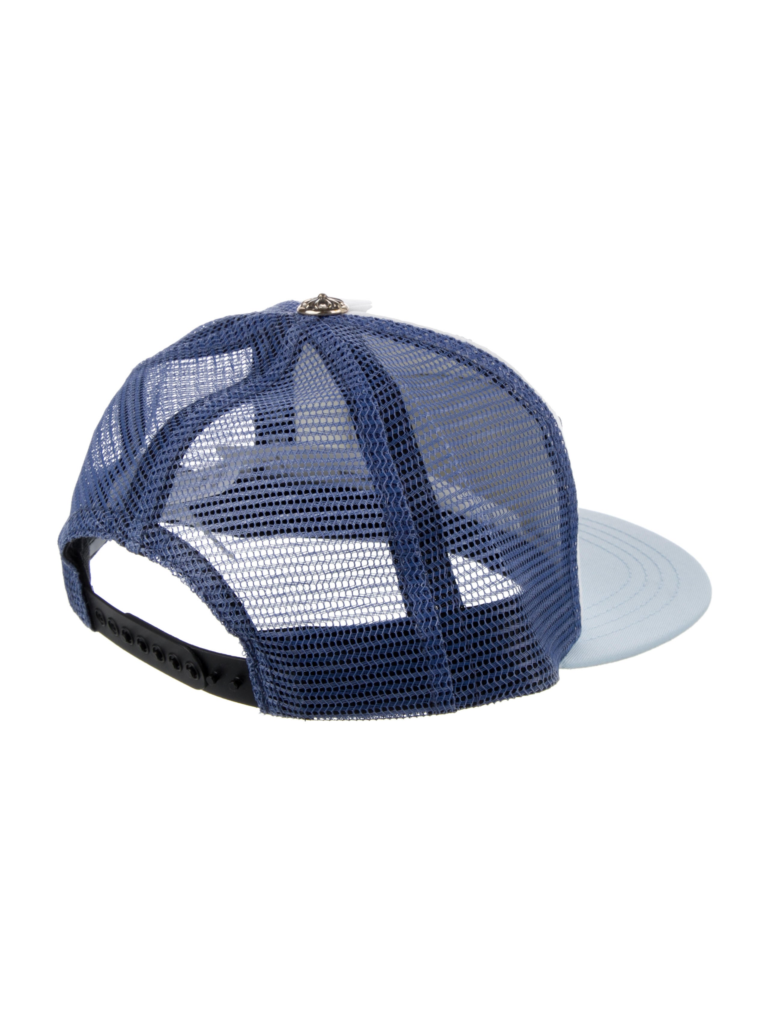 Chrome Hearts Logo Trucker Cap - Blue Hats, Accessories - CHH42258 ...