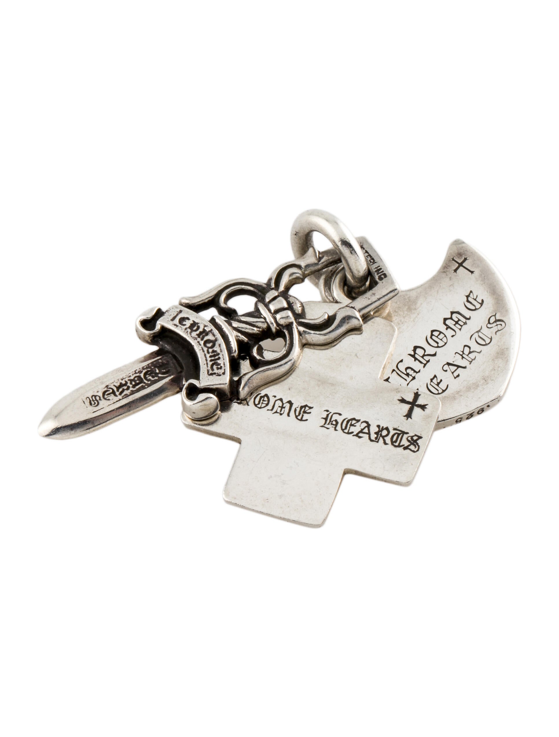 Chrome Hearts Three Trinkets Pendant - Pendant Necklace, Necklaces ...