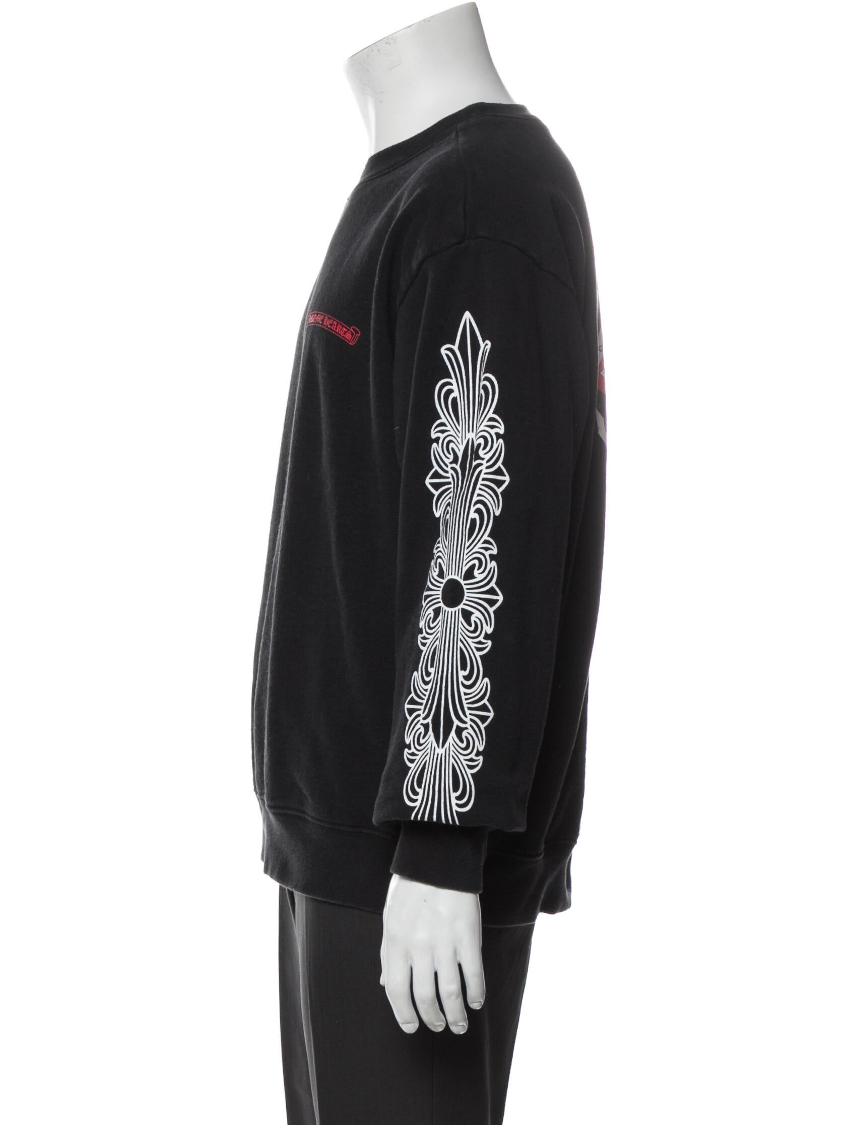 Chrome Hearts X Matty Boy 'Chomper' Graphic Print Pullover - Black ...