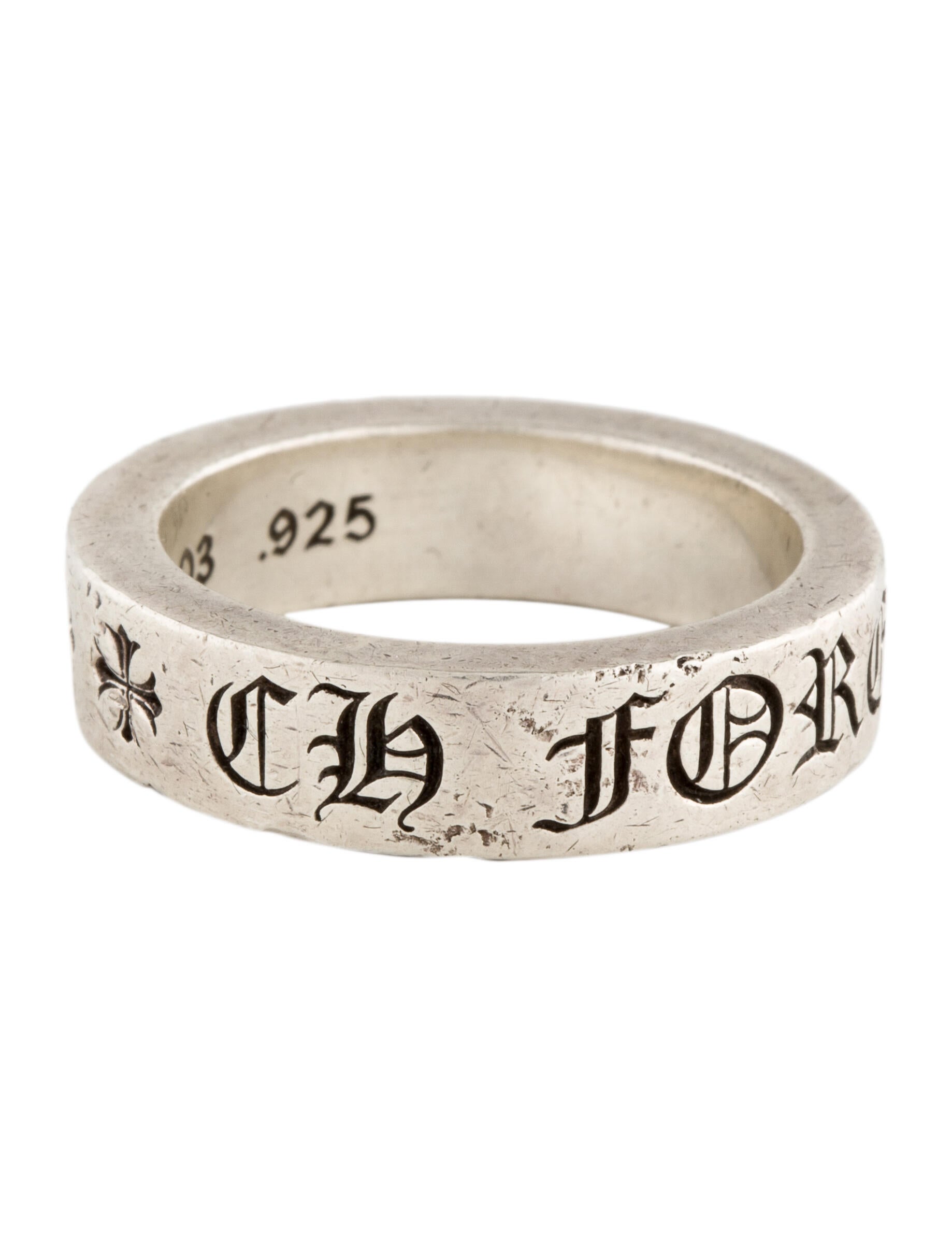 Chrome Hearts CH Forever Spacer Ring - Sterling Silver Band, Rings ...