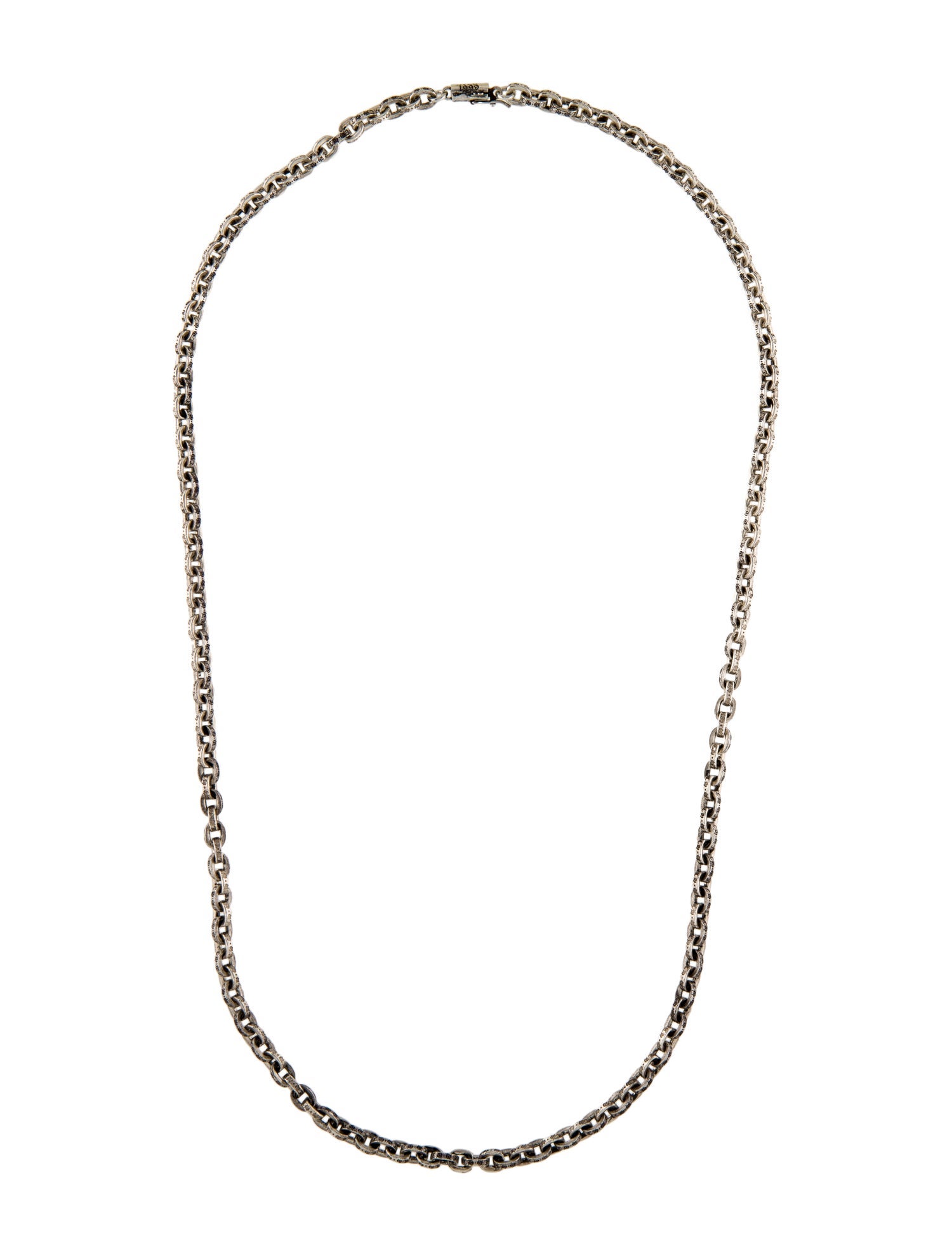 Chrome Hearts Paper Chain Necklace - Sterling Silver Chain, Necklaces ...