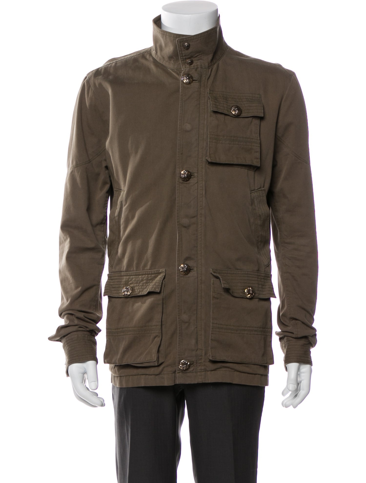 Chrome Hearts Utility Jacket - Green Outerwear, Clothing - CHH45420 ...