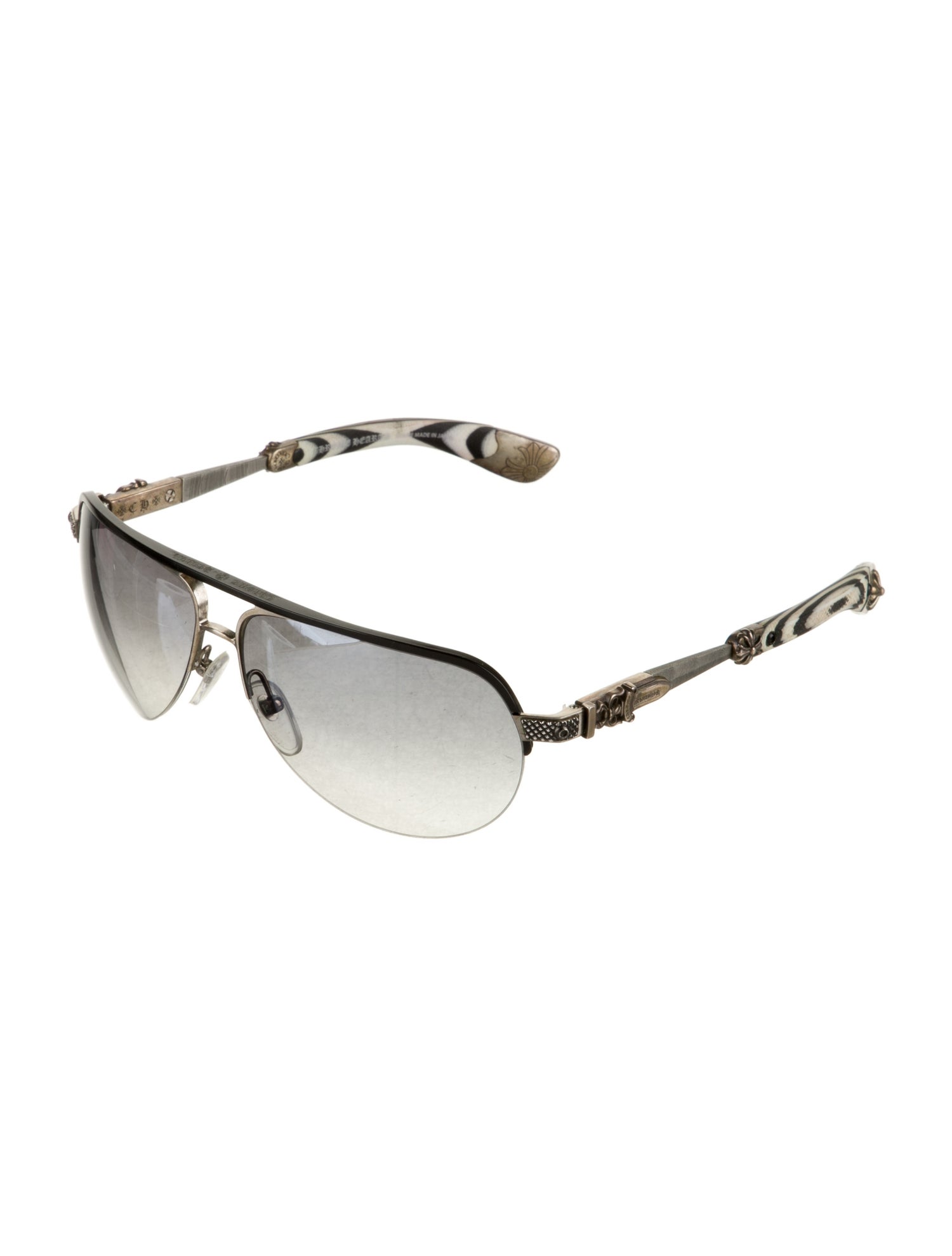 Chrome Hearts Blade Hummer I Aviator Sunglasses - Metallic Sunglasses ...
