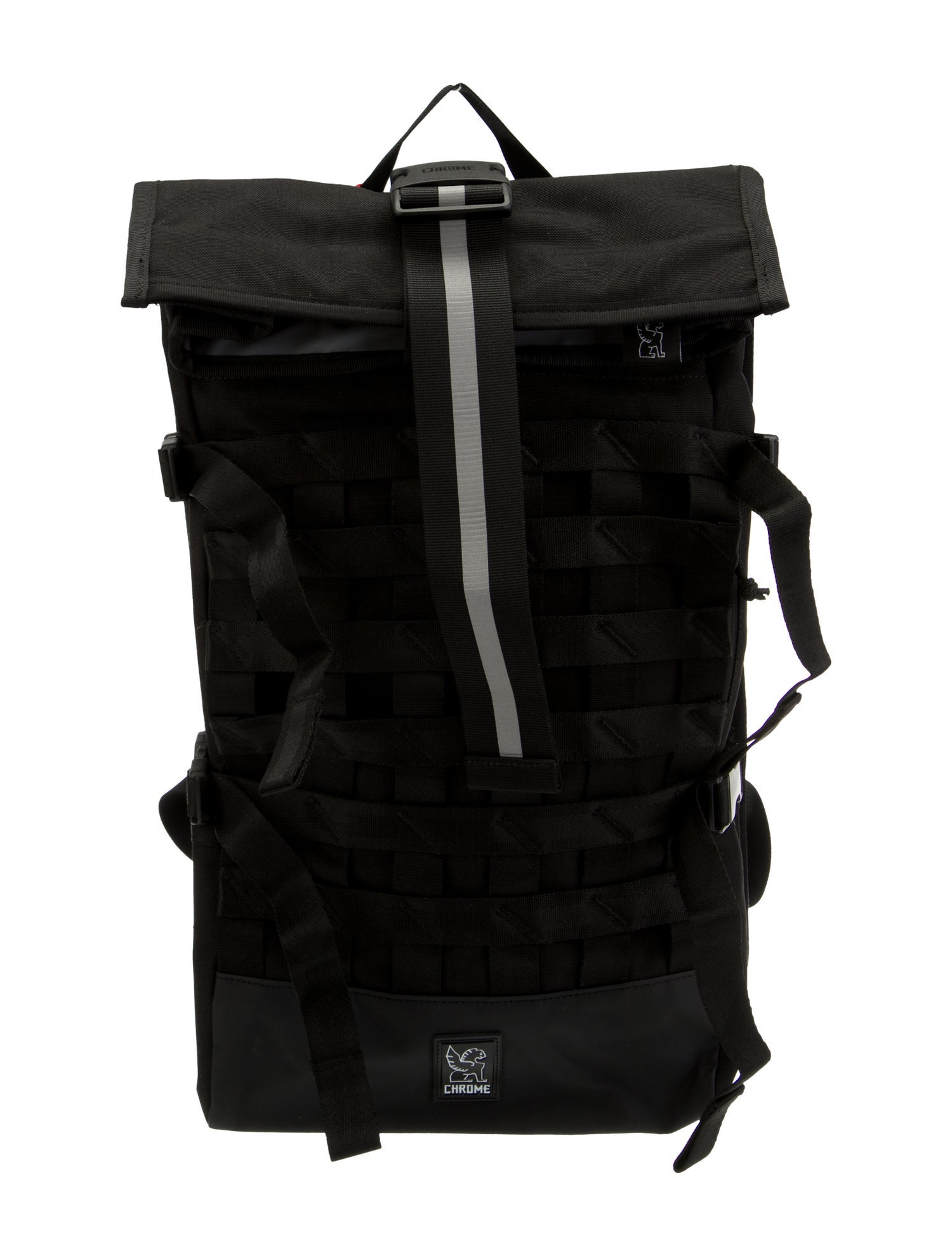 Versace Logo Accented Backpack w/ Tags - Black Backpacks, Bags ...