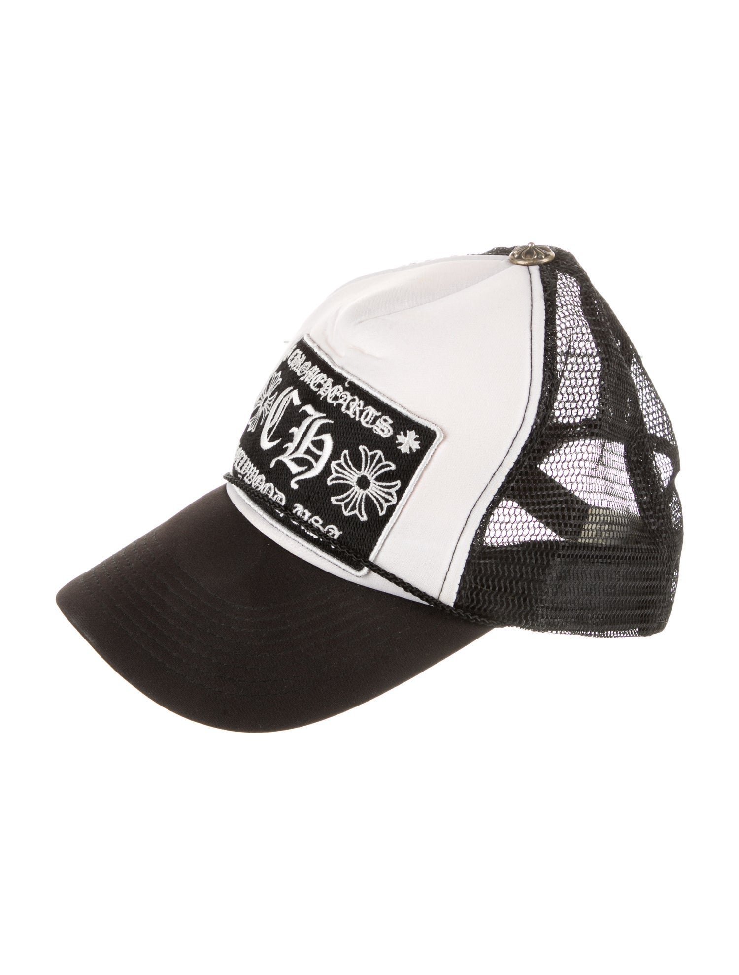 Chrome Hearts CH Logo Trucker Hat - Black Hats, Accessories - CHH46234 ...