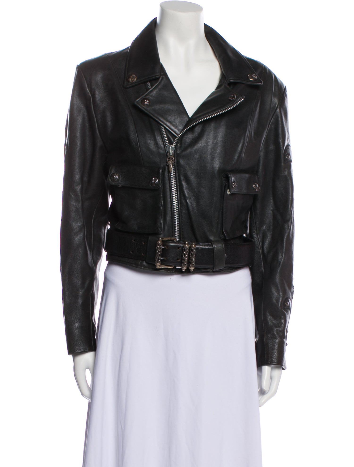 Chrome Hearts Biker Jacket - Black Jackets, Clothing - CHH47772 | The ...