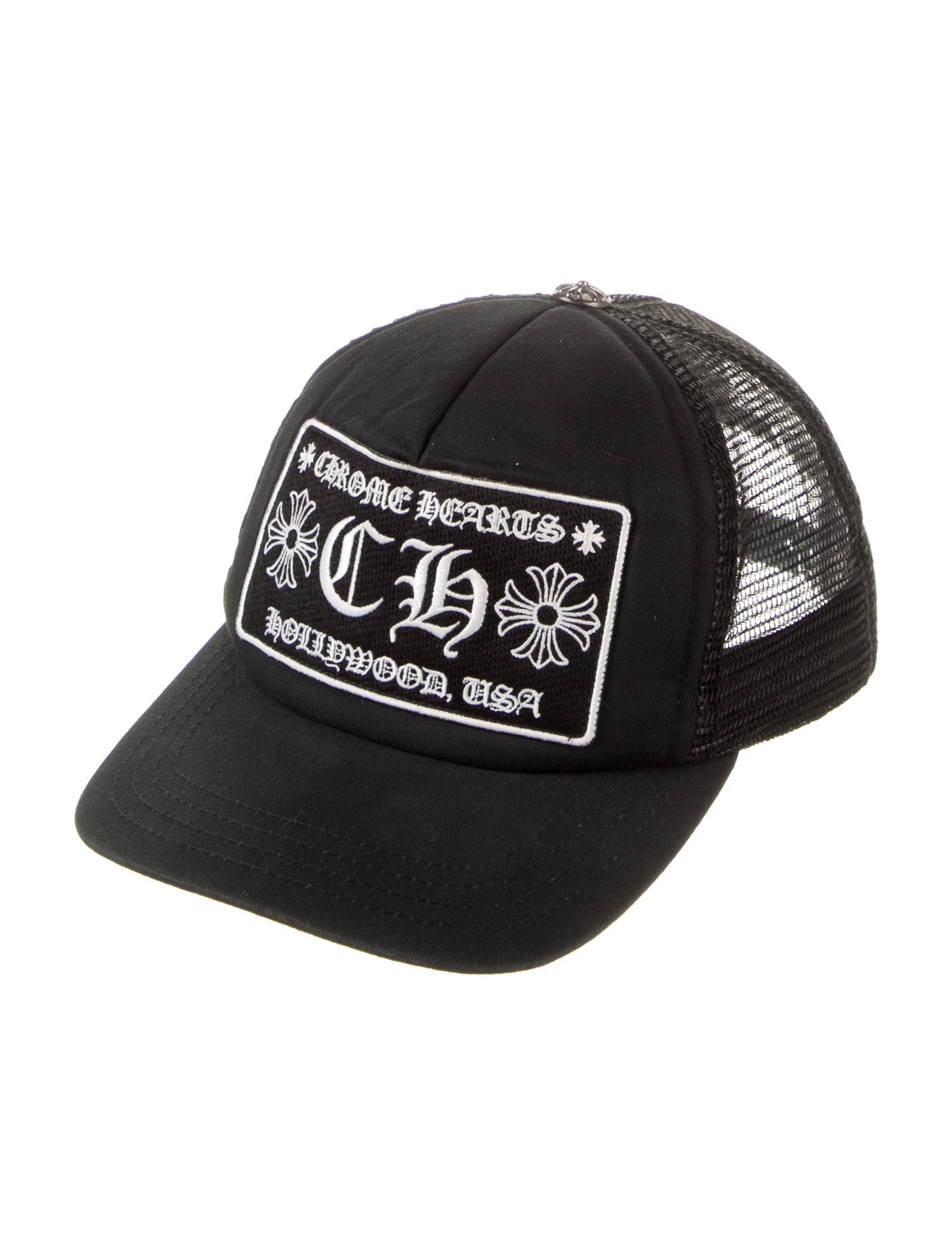 Chrome Hearts CH Logo Trucker Hat - Black Hats, Accessories - CHH48277 | The RealReal