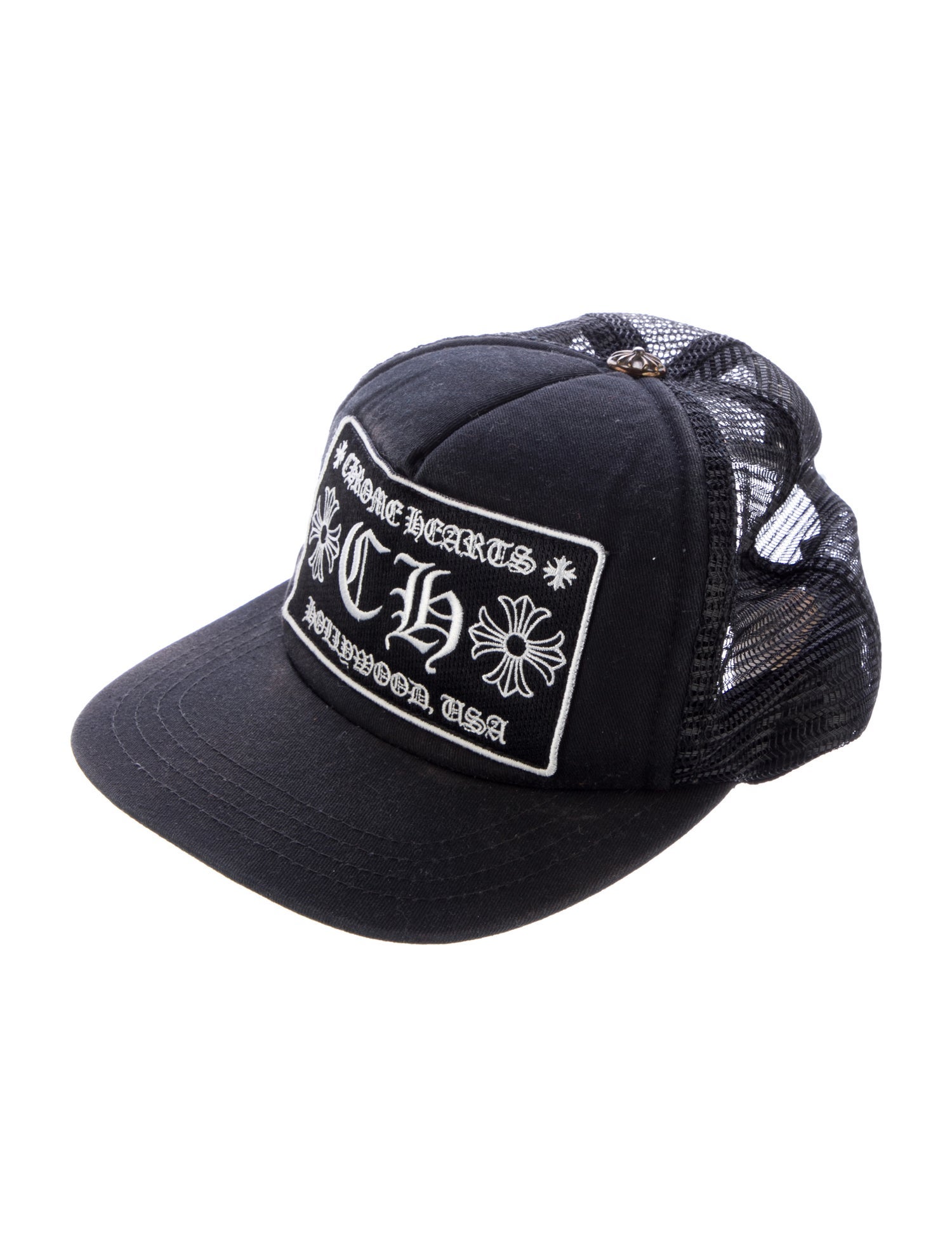Chrome Hearts CH Logo Trucker Hat - Black Hats, Accessories - CHH48638 ...