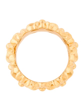 Chrome Hearts 22K Cemetery Band Ring - 22K Yellow Gold Band, Rings ...