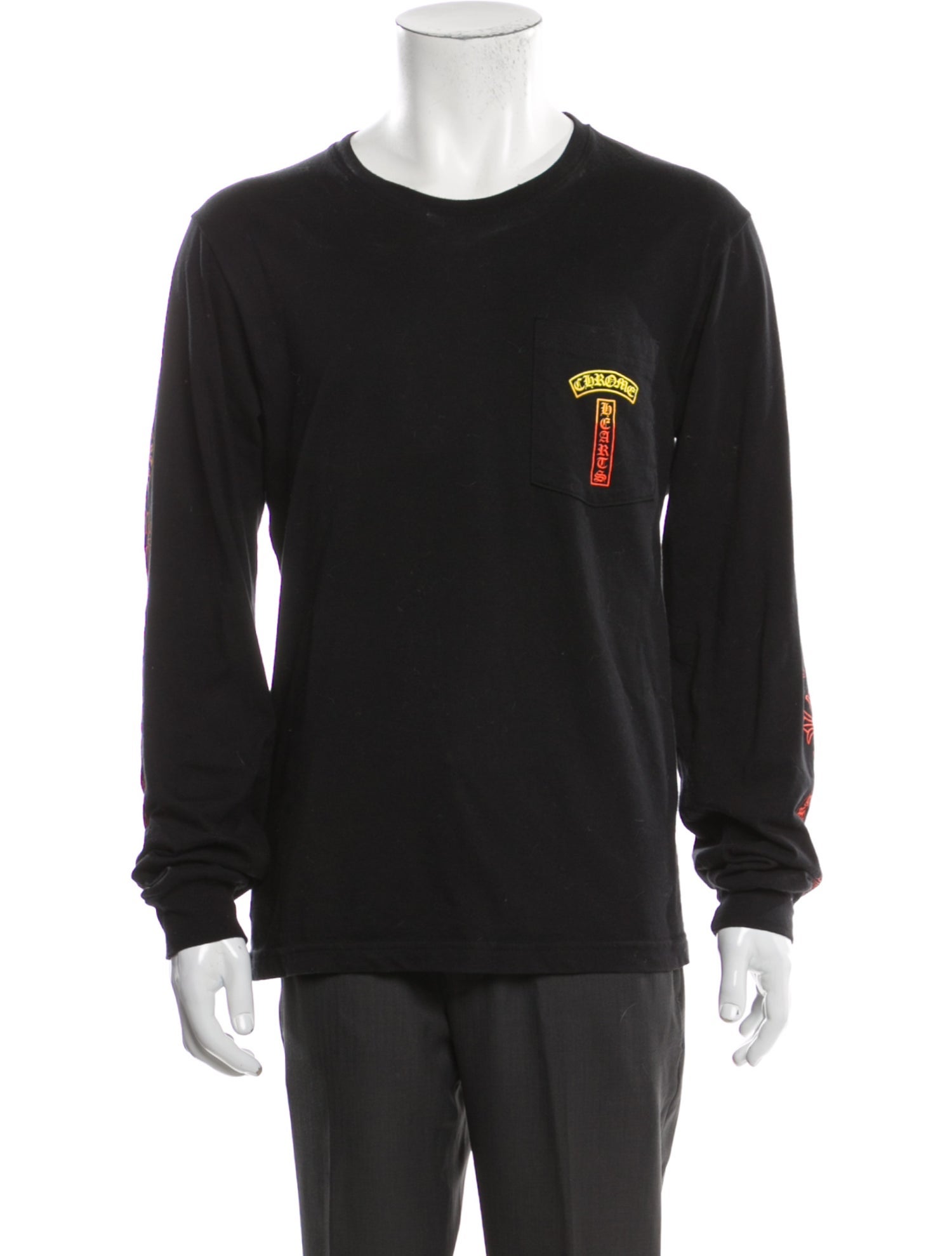 Chrome Hearts Sunset Gradient T-Bar Logo Graphic Print T-Shirt - Black ...