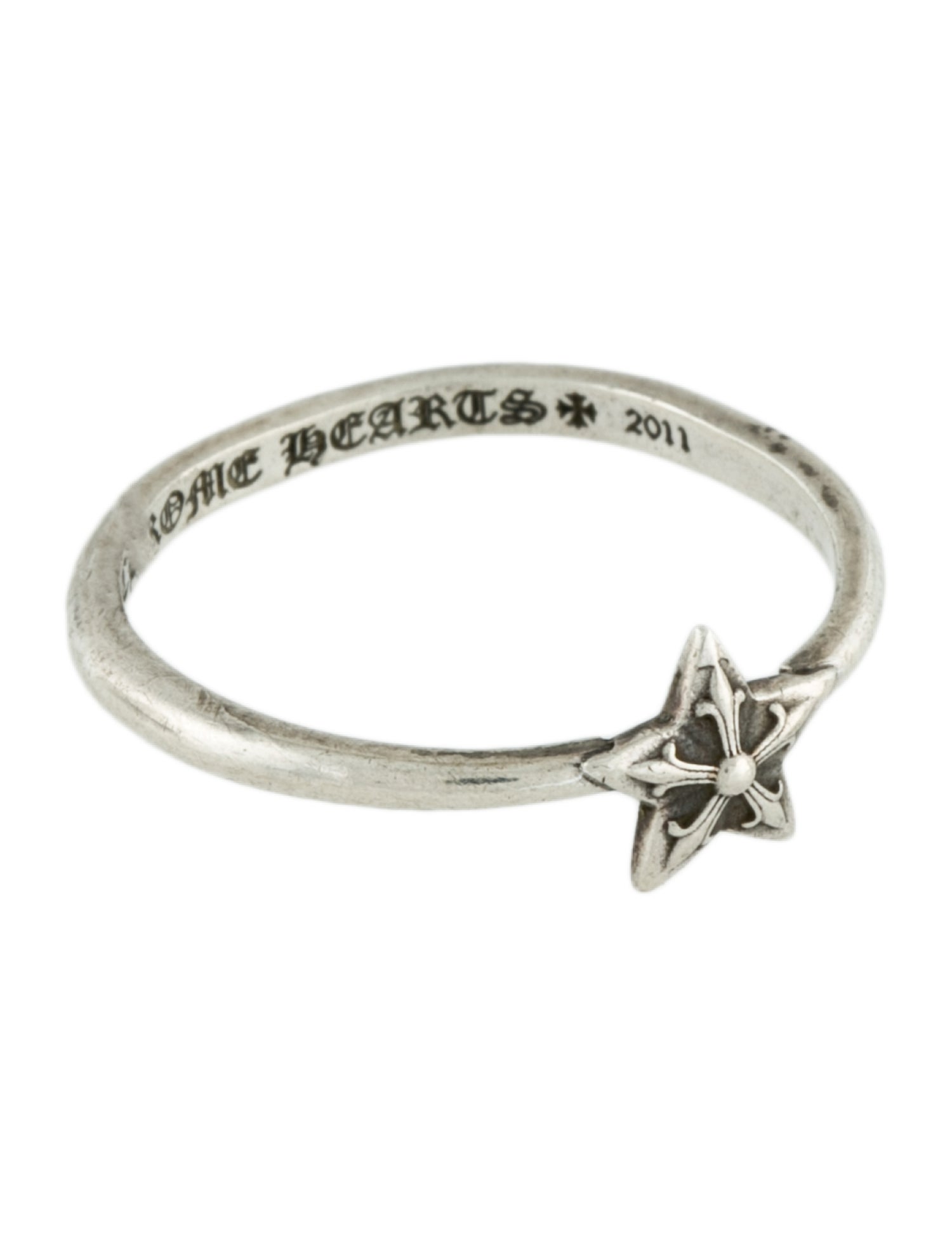 Chrome Hearts Star Bubblegum Ring 925 Sterling Silver Cocktail Ring Rings CHH50296 The RealReal