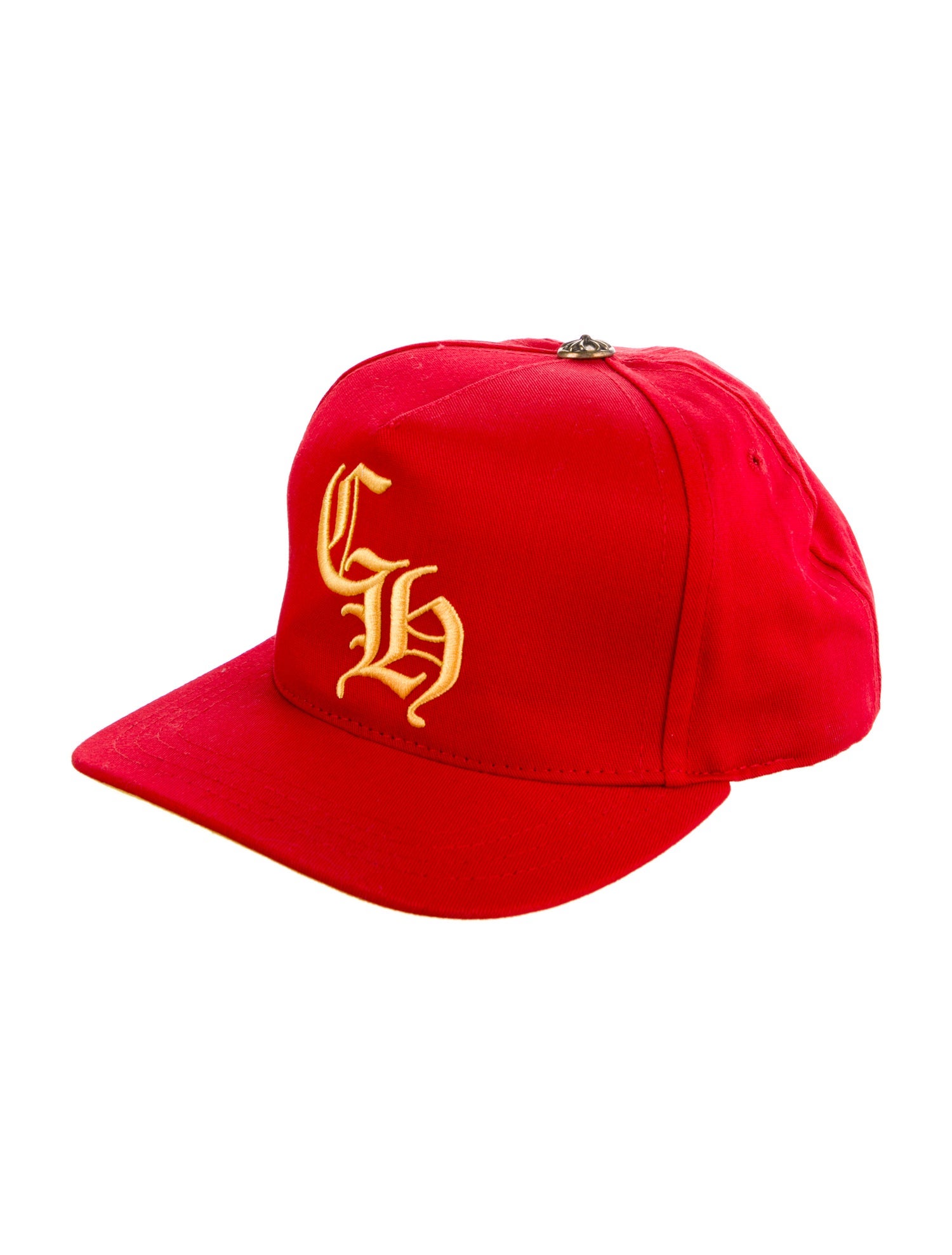 Chrome Hearts CH Logo Snapback Hat - Red Hats, Accessories - CHH54972 ...
