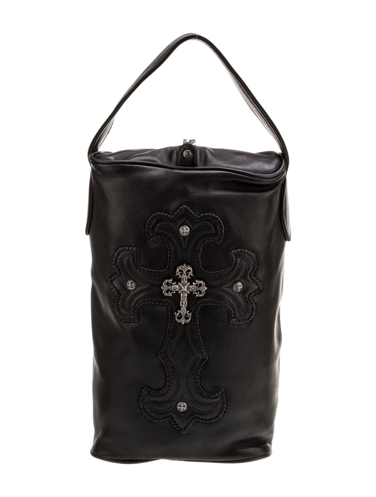 Chrome Hearts Leather Cross Shoe - Black Other, Bags - CHH55340 | The ...