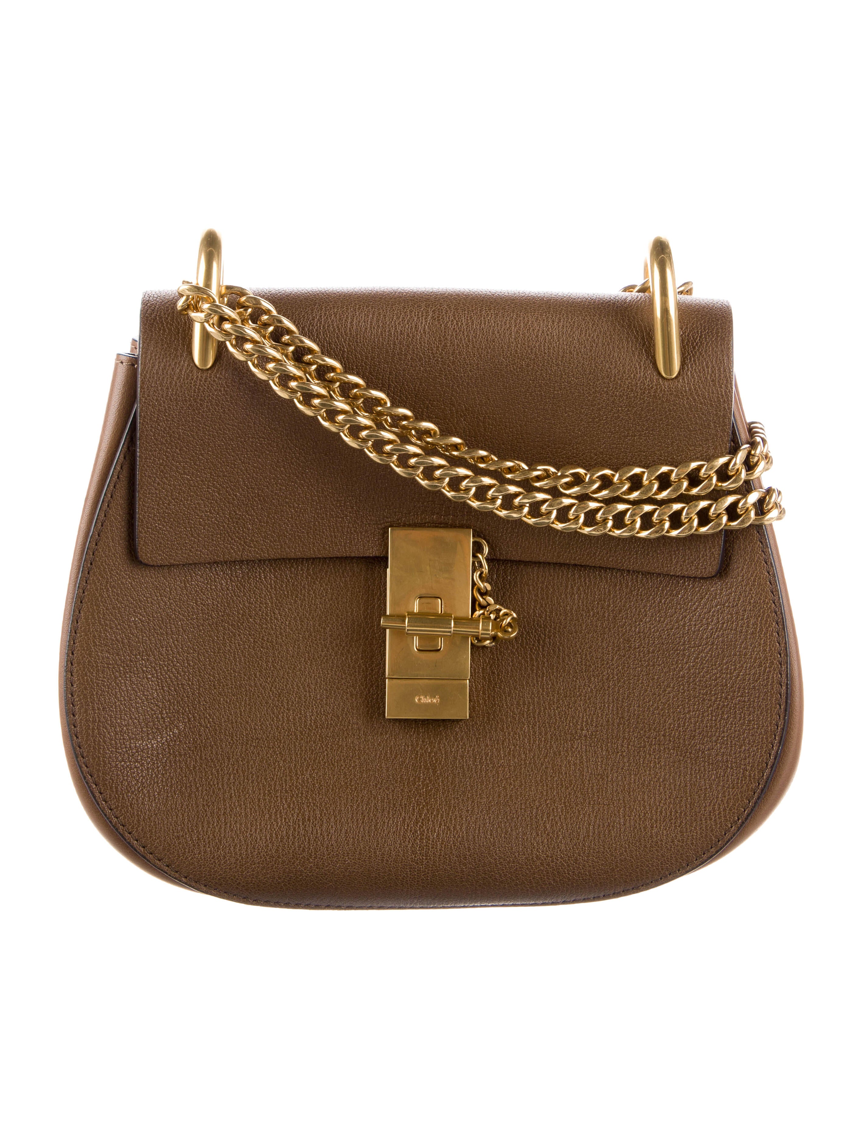 Chloé Leather Mini Drew Shoulder Bag - Neutrals Shoulder Bags, Handbags ...